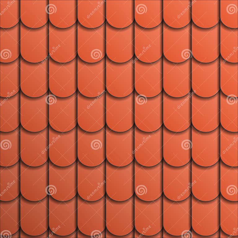 Pattern Terracotta Roof Tile. Stock Vector - Illustration of design ...