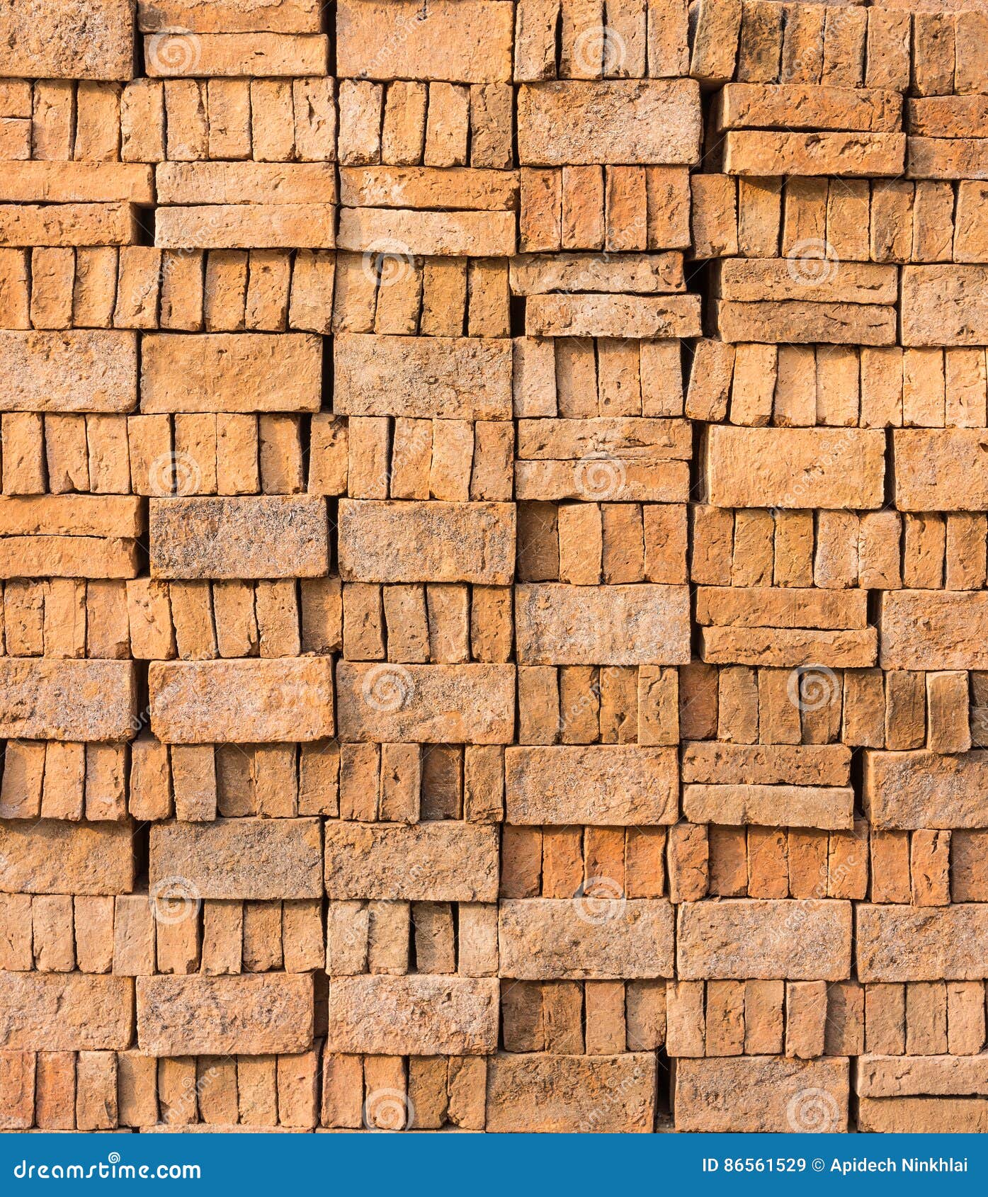 Pattern and Texture of Brick Block Piles Stock Image - Image of ...