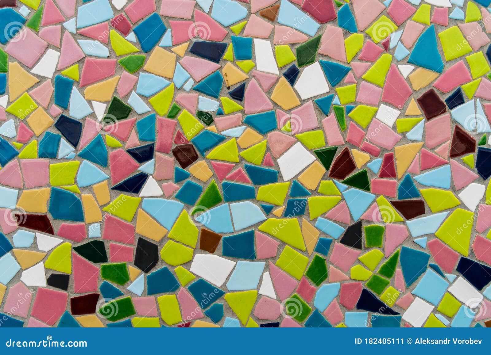 Pattern Texture of Colorful Small Mosaic Tiles on the Wall. Stock Image ...