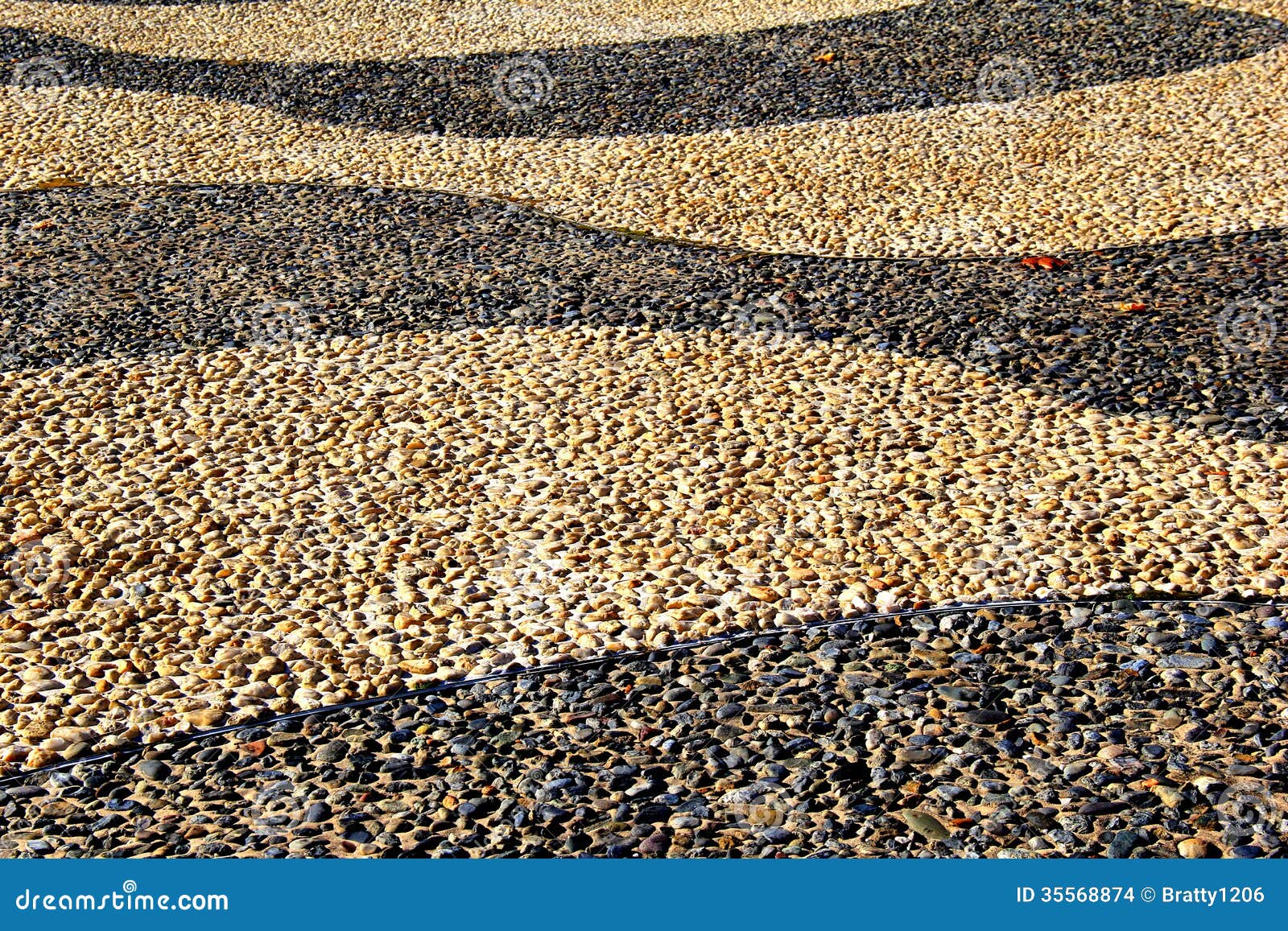 Pattern and Texture of Pebbled Walkway Stock Photo - Image of backdrop ...
