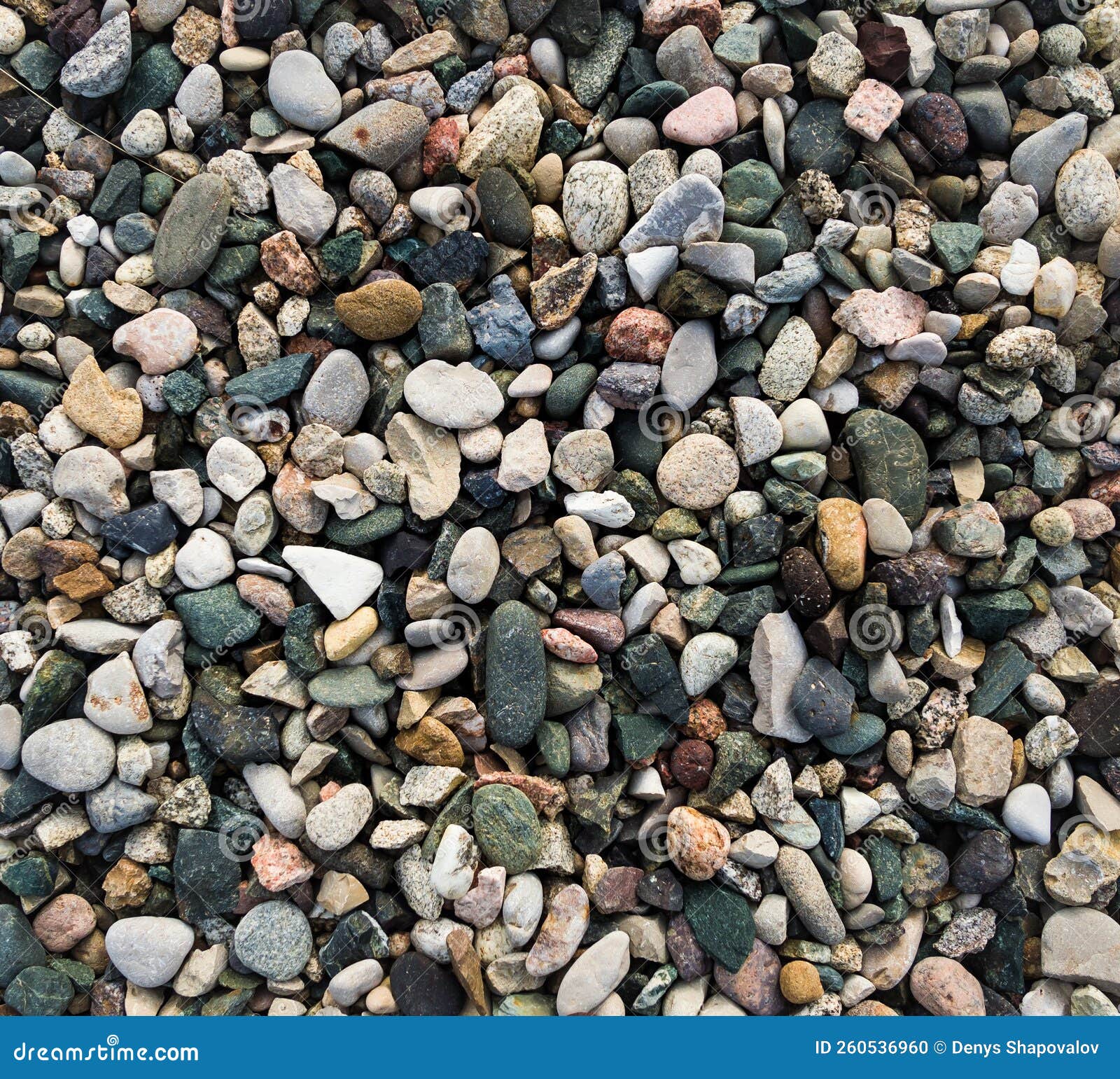 Pattern and Texture of Small Pebbles of Different Colors in the ...