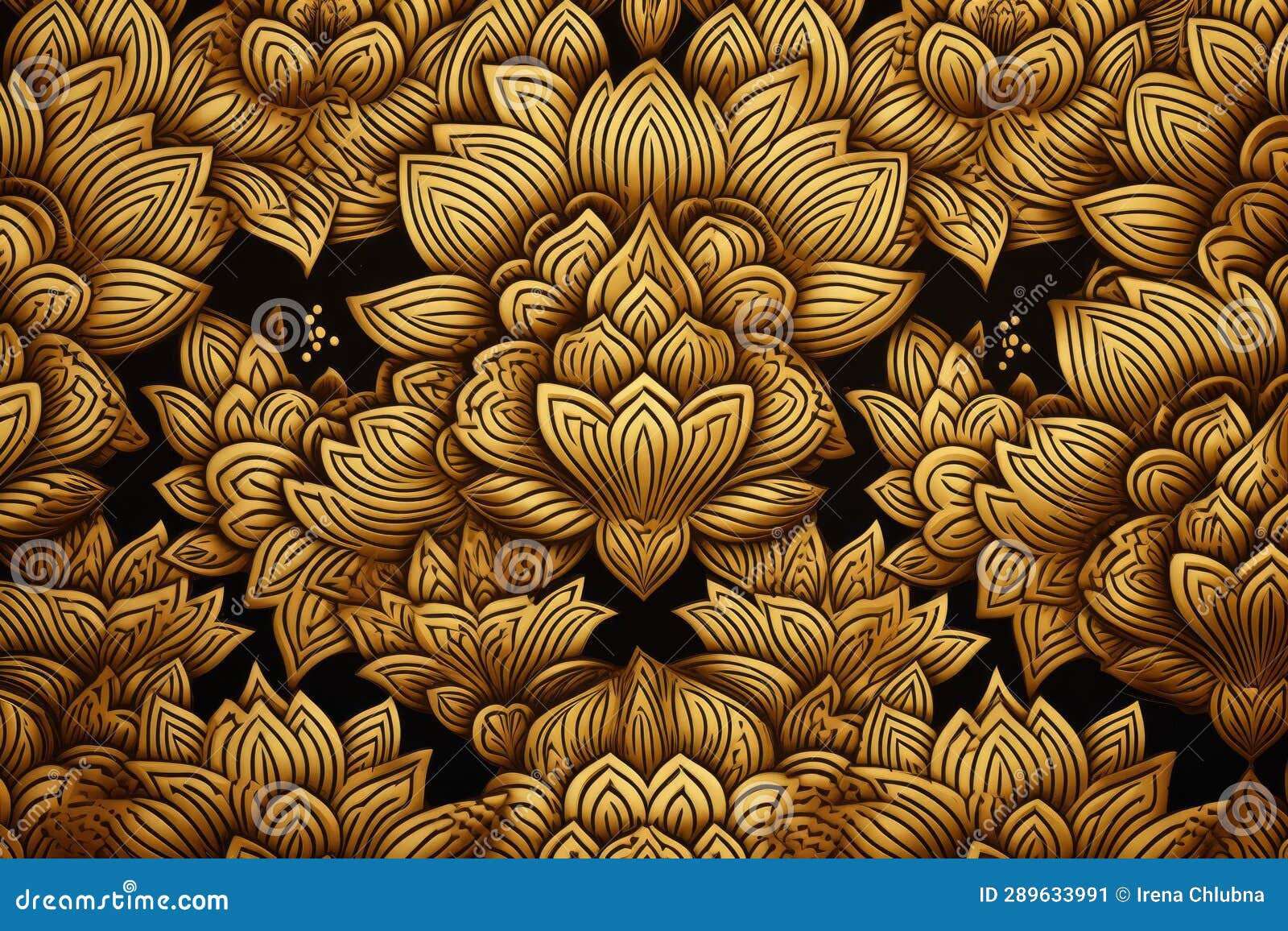 Pattern of Thai design stock illustration. Illustration of black ...