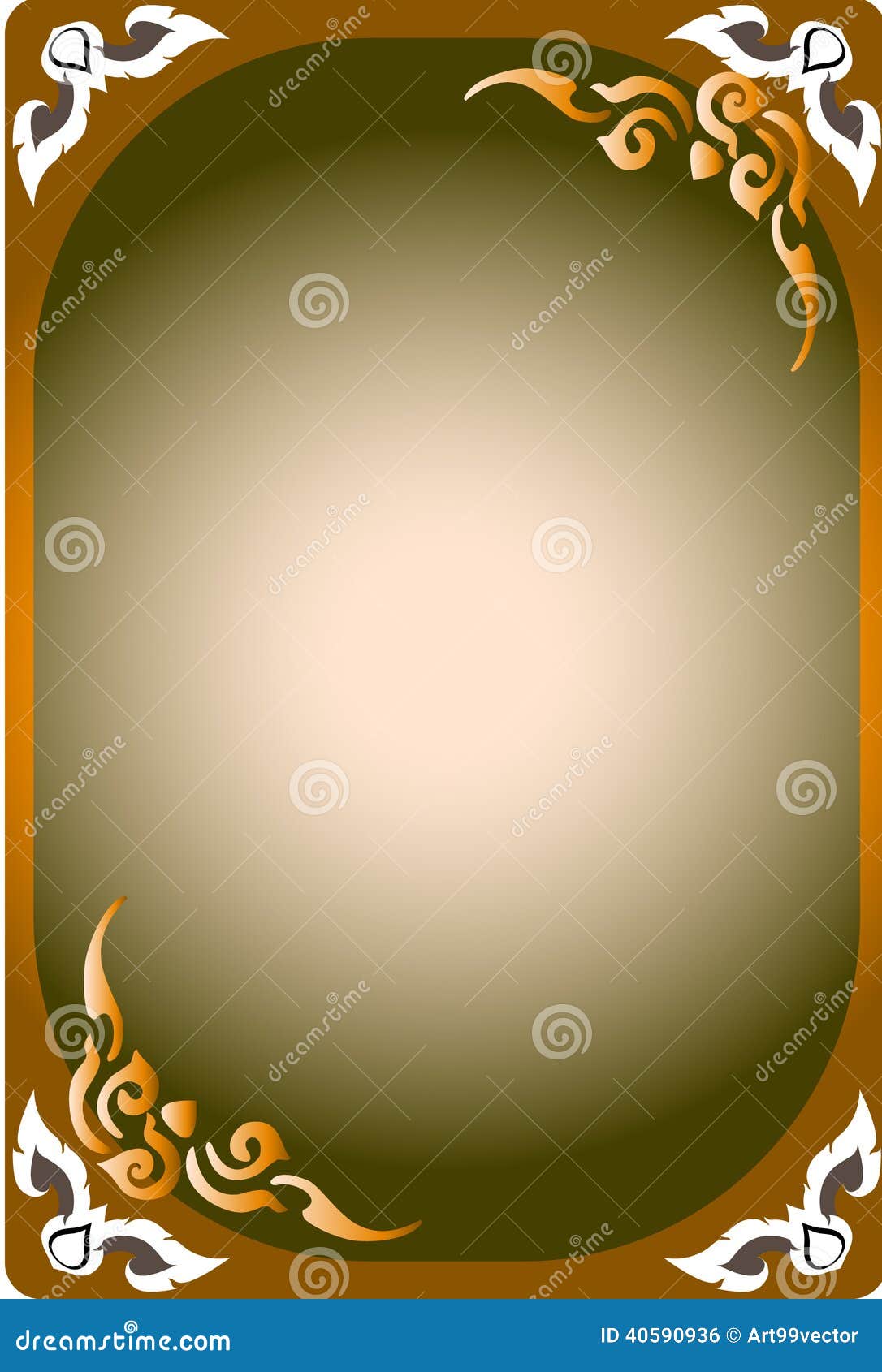 Pattern thai frames stock illustration. Illustration of template - 40590936