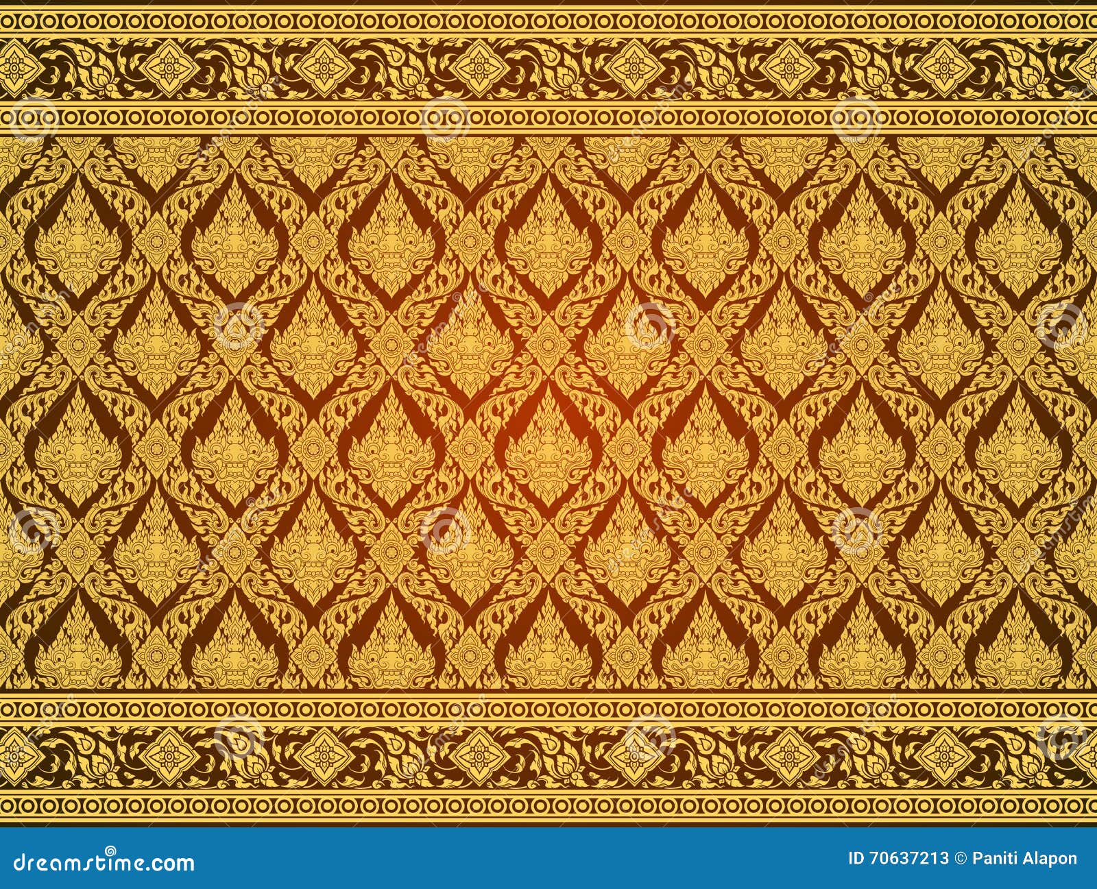 Pattern Thai Tradition Vector Stock Vector - Illustration of thailand ...