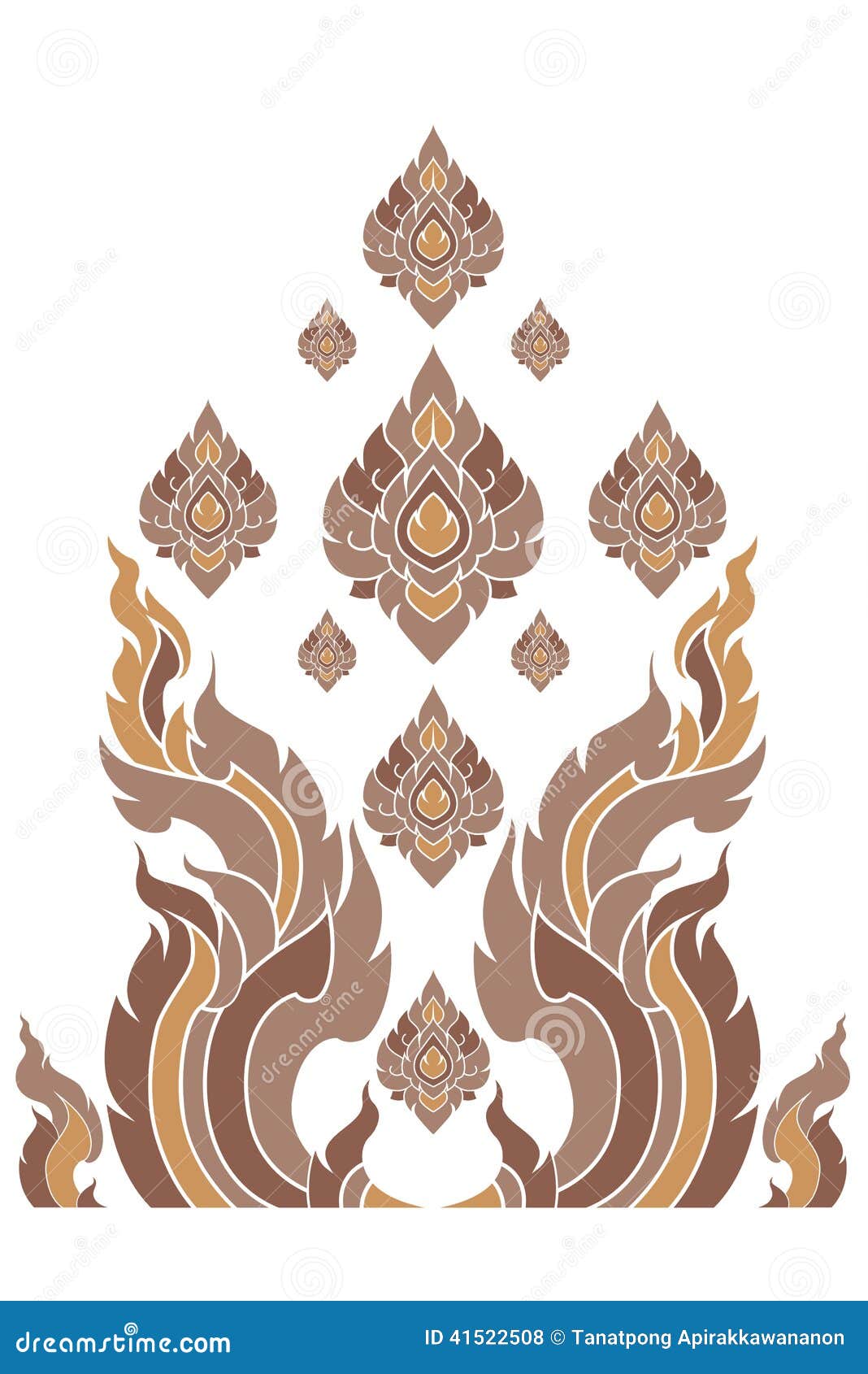 Pattern Thailand stock vector. Illustration of oriental - 41522508