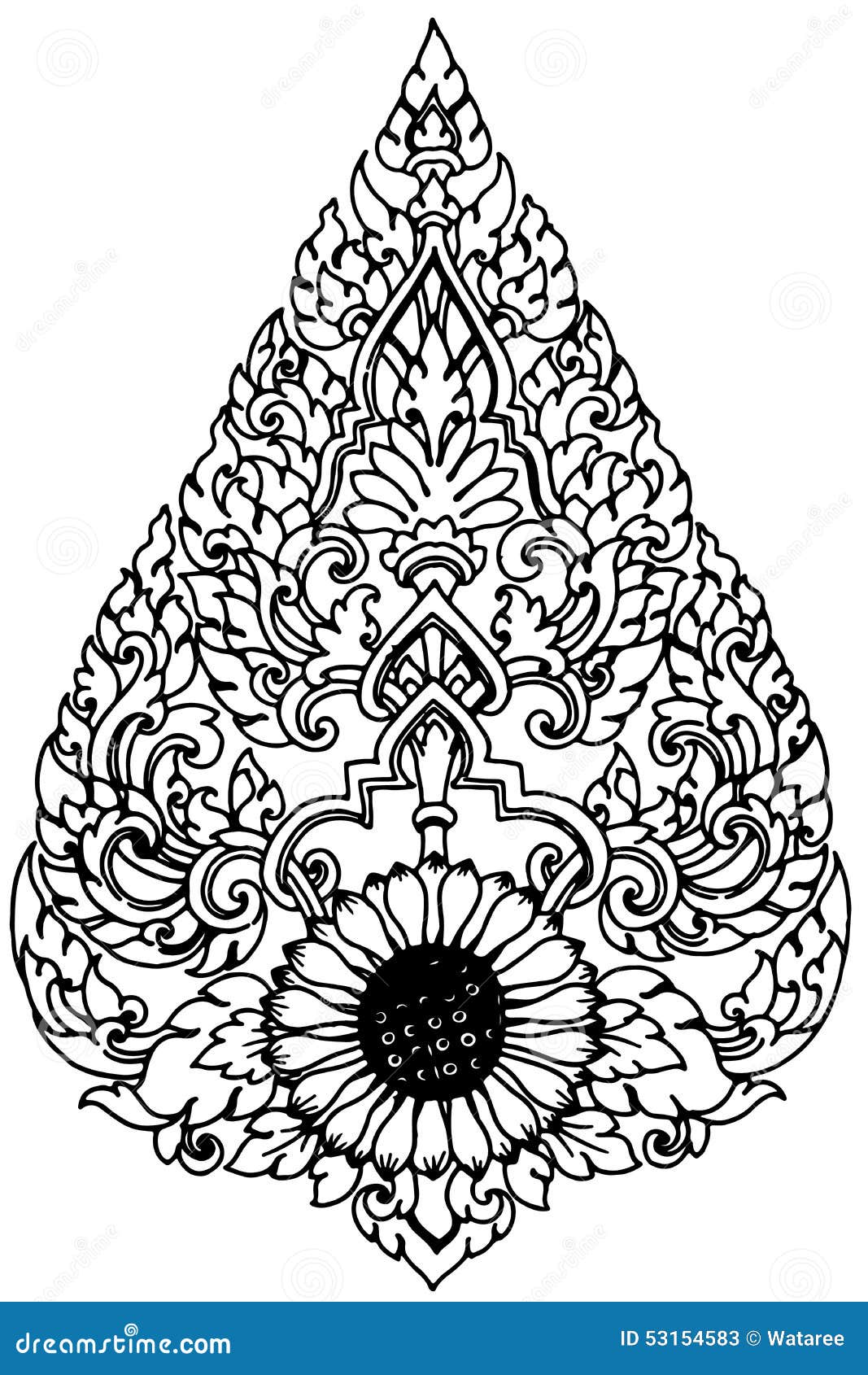 Pattern Thailand stock illustration. Illustration of beautiful - 53154583