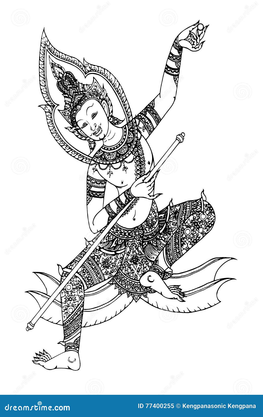 Pattern Thailand stock illustration. Illustration of graphic - 77400255