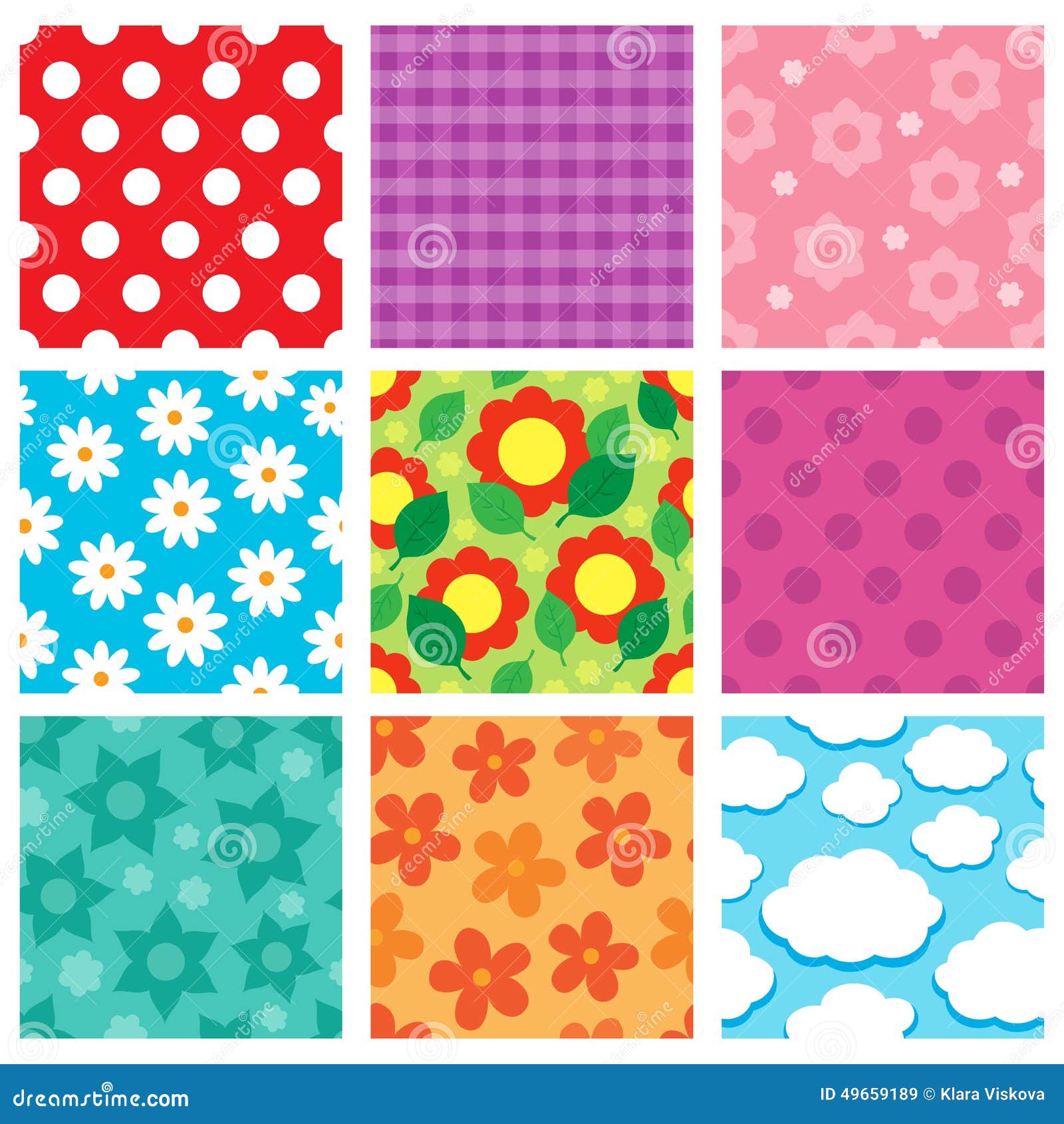 Pattern theme collection 2 stock vector. Illustration of abstraction ...