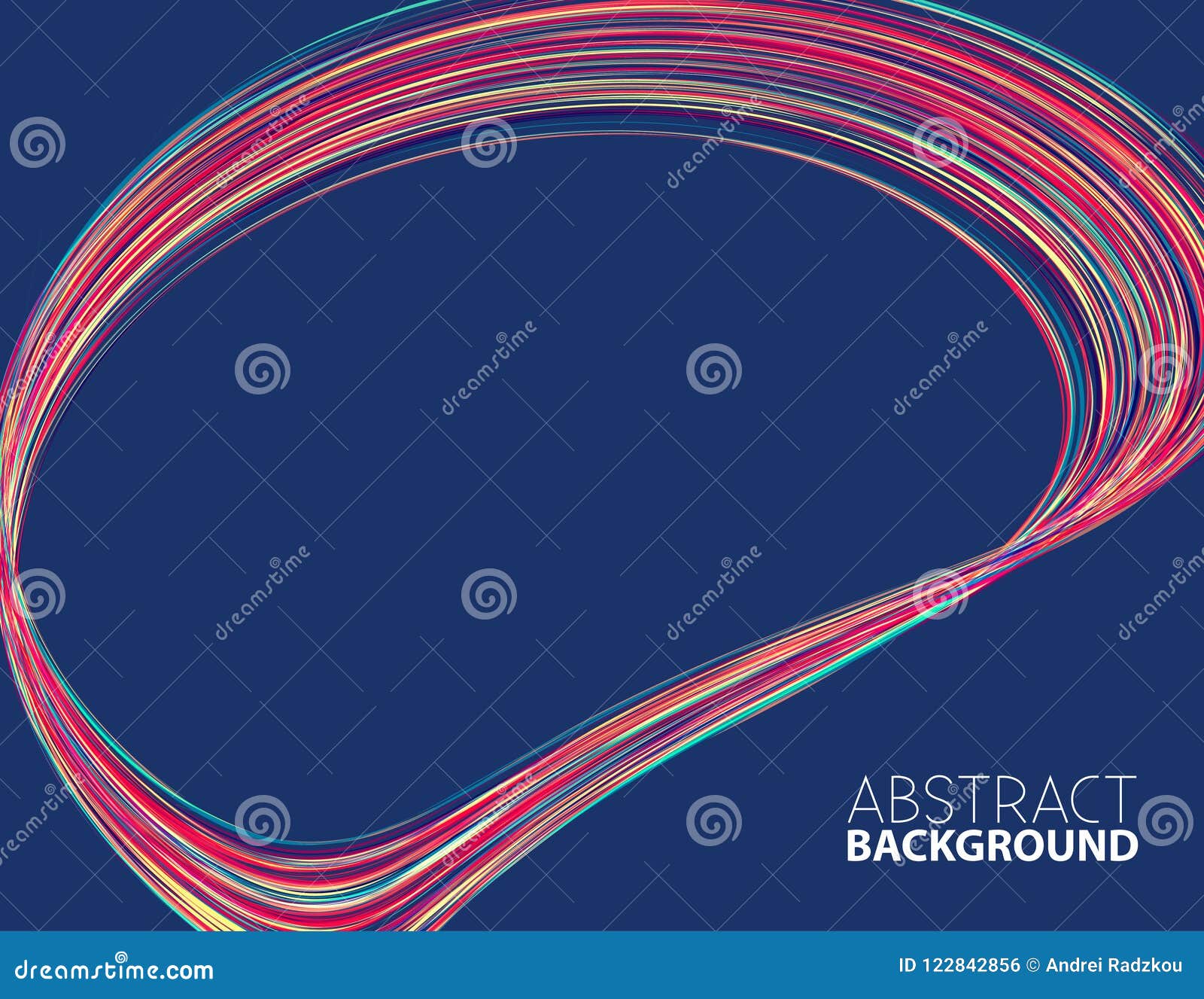 Pattern with Thin Strips Color Frame Stock Vector - Illustration of ...