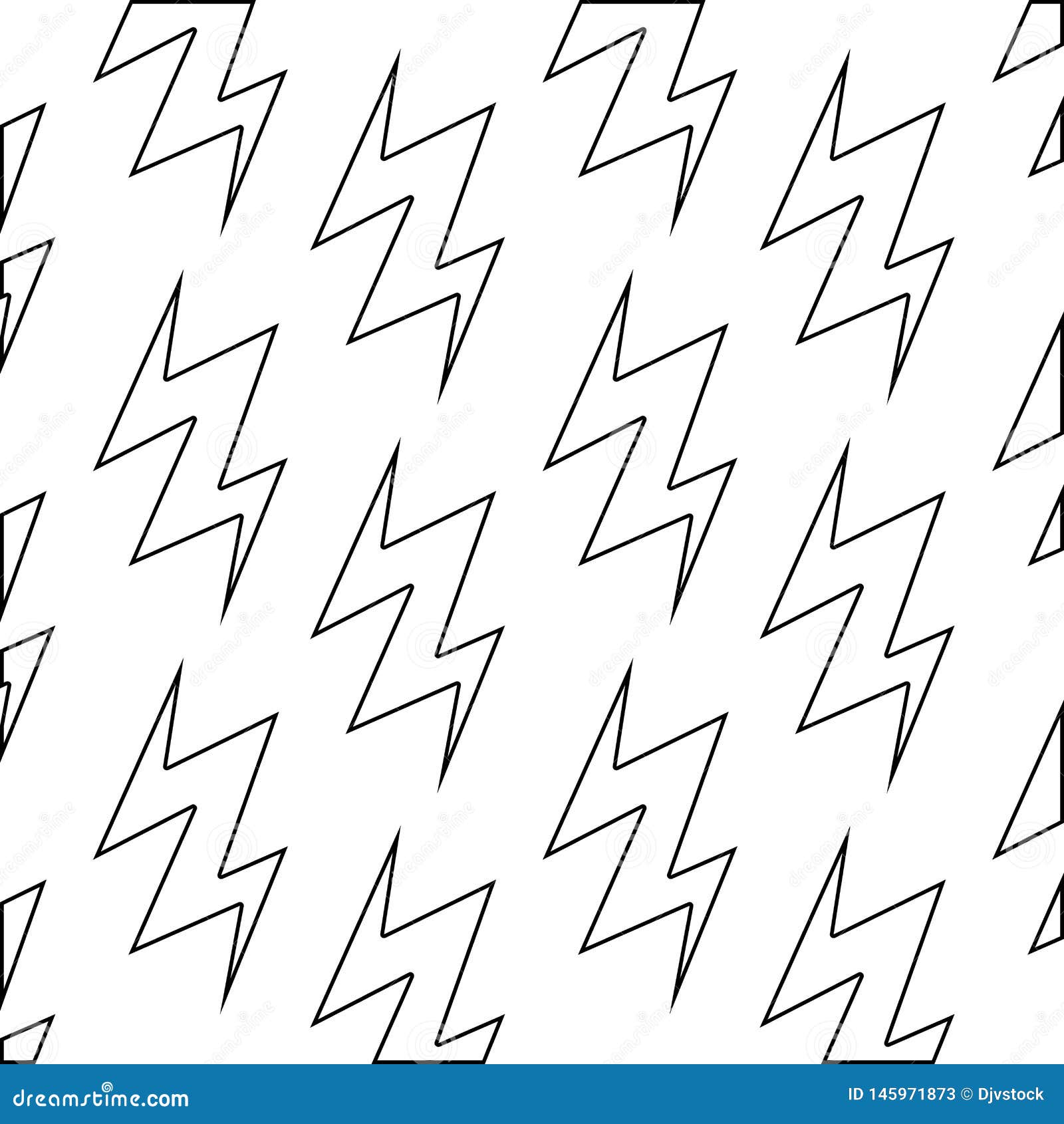 Pattern Of Thunderbolts Icons Royalty-Free Illustration | CartoonDealer ...