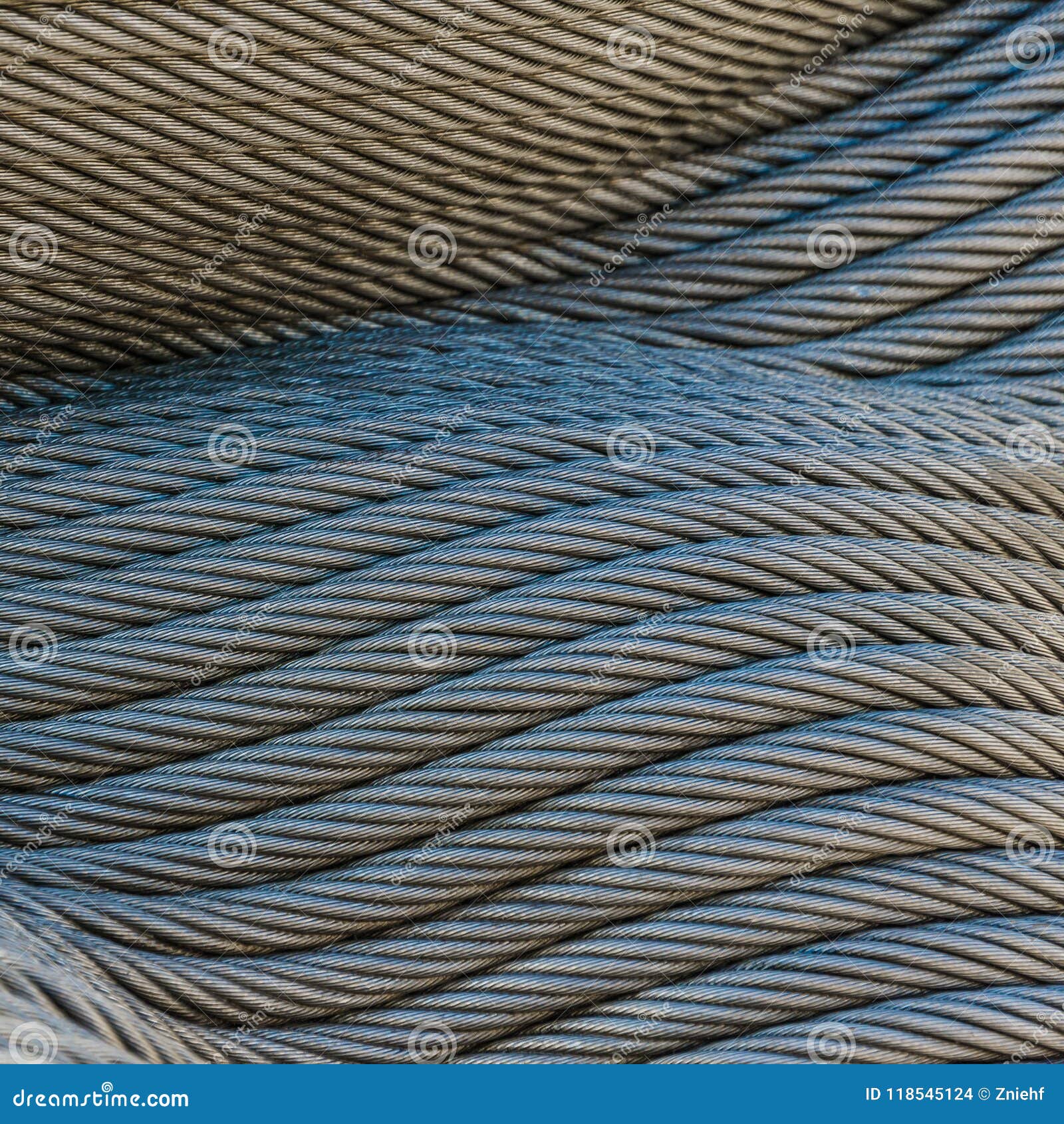 Pattern of a Tightly Folded New Steel Cable in Parallel in a Three ...