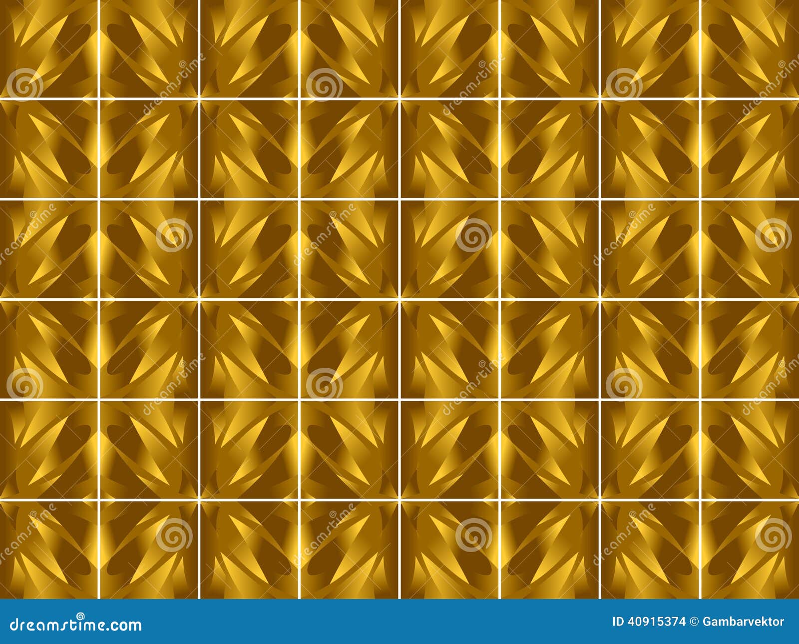 Pattern tiles (gold) stock vector. Illustration of abstract - 40915374