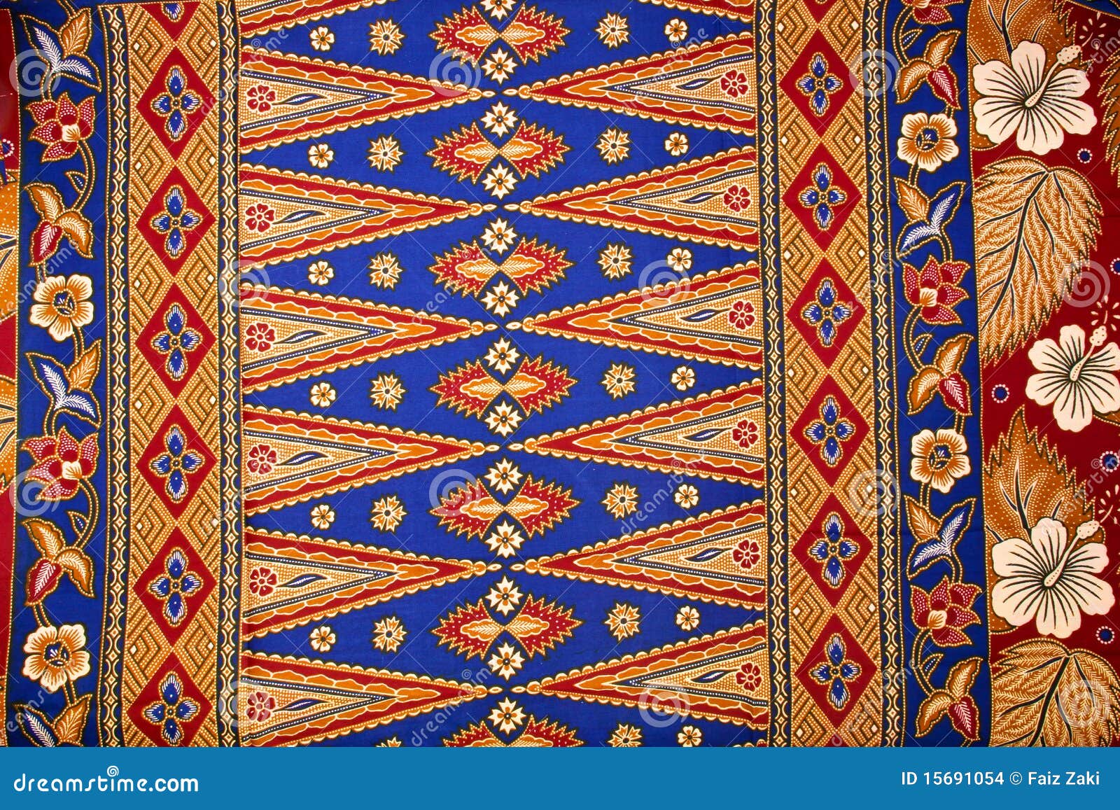 Pattern on Traditional Batik Sarong Stock Photo - Image of balinese ...