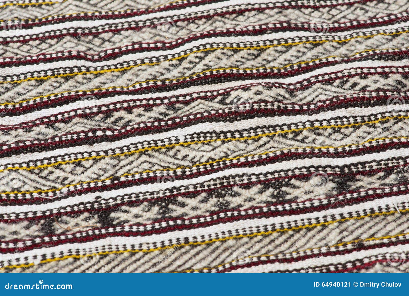 Pattern of a Traditional Handmade Moroccan Berber Carpet. Stock Image ...