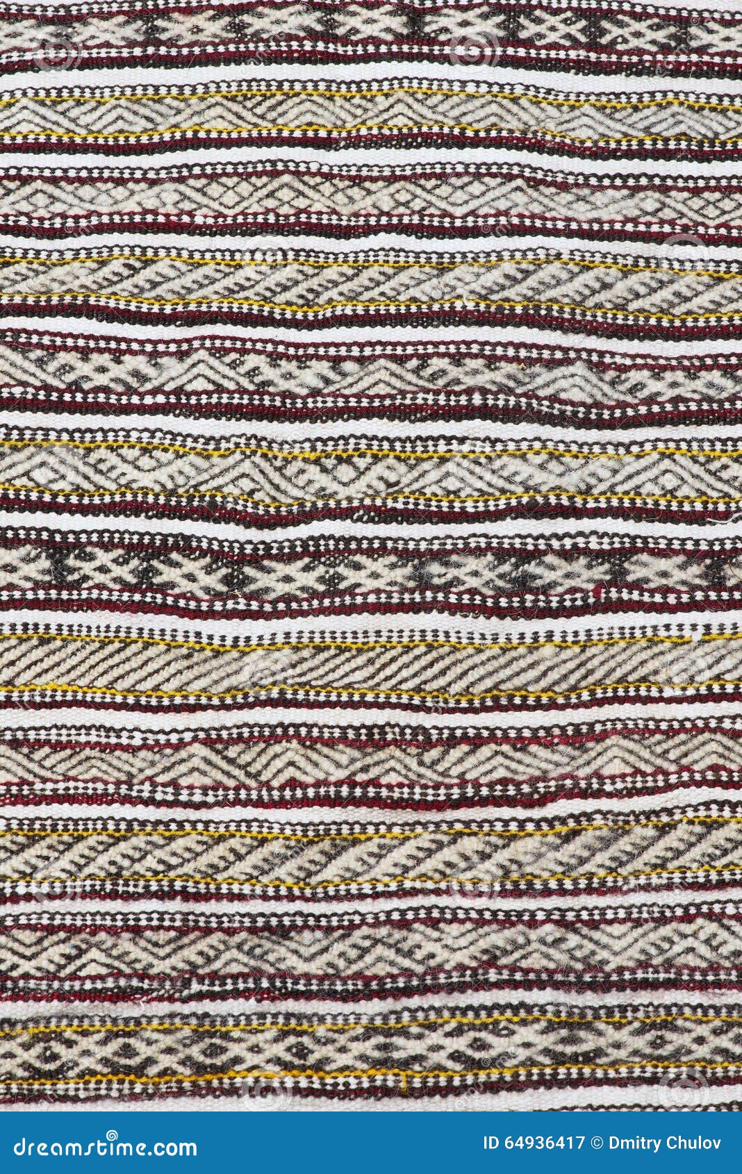 Pattern of a Traditional Moroccan Berber Carpet. Stock Image - Image of ...