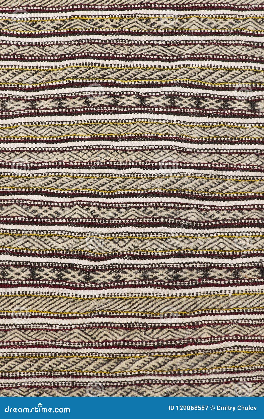Pattern of a Traditional Moroccan Berber Carpet. Stock Image - Image of ...