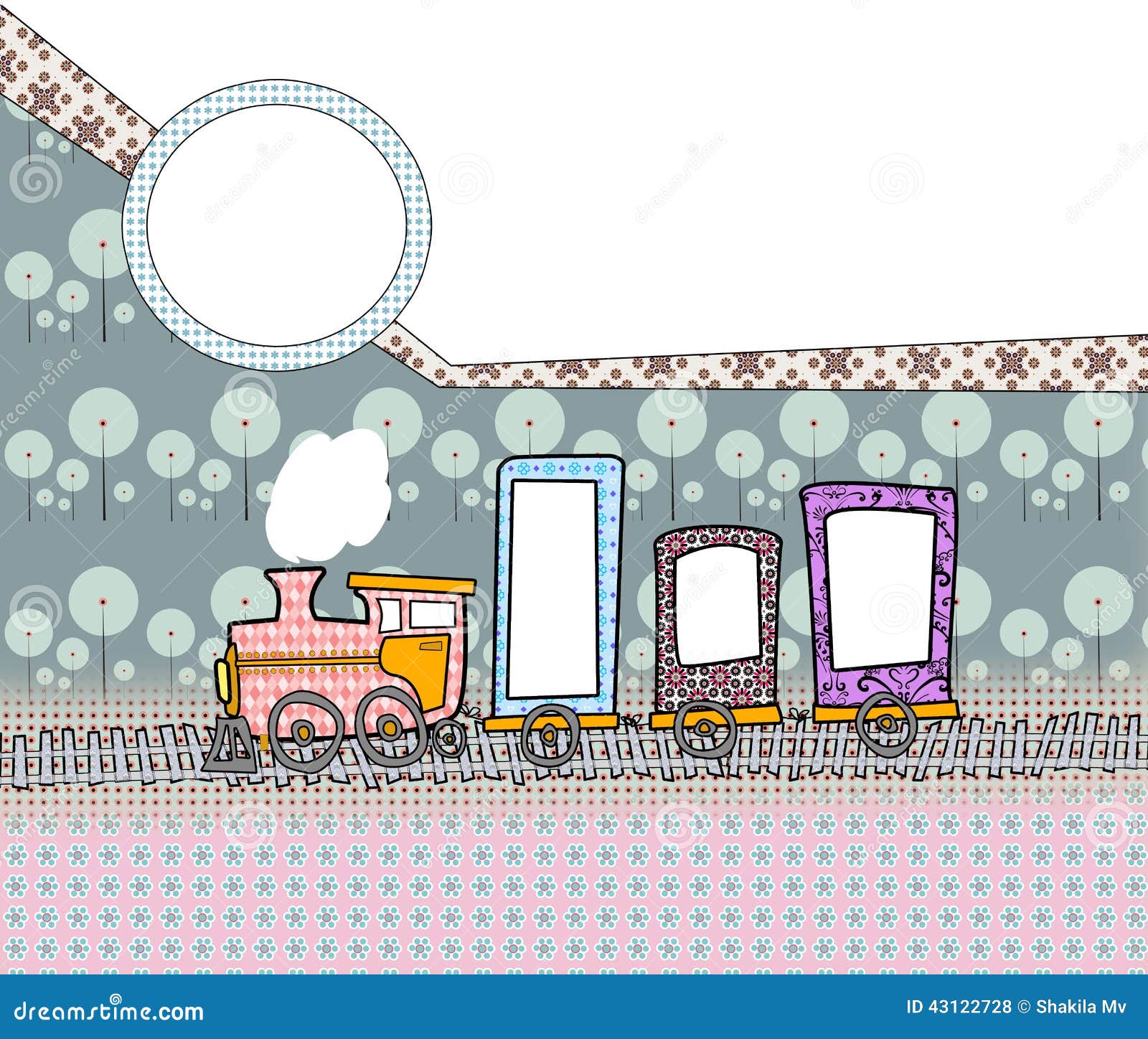 Pattern train stock illustration. Illustration of clipart - 43122728