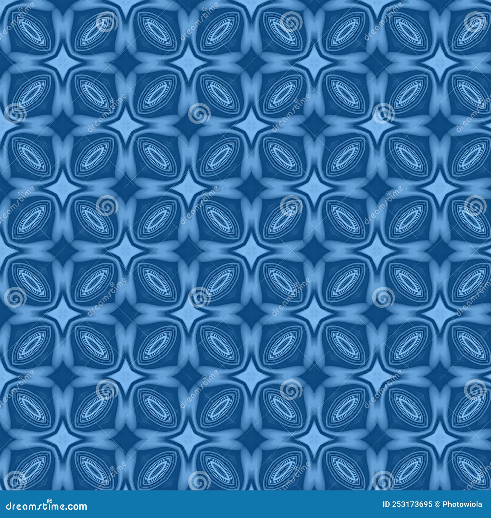 Pattern in Trendy Blue Color Stock Illustration - Illustration of ...