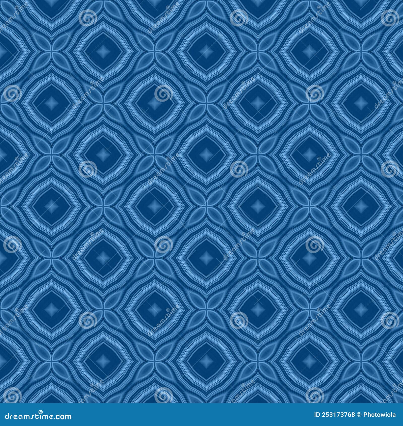 Pattern in Trendy Blue Color Stock Illustration - Illustration of ...