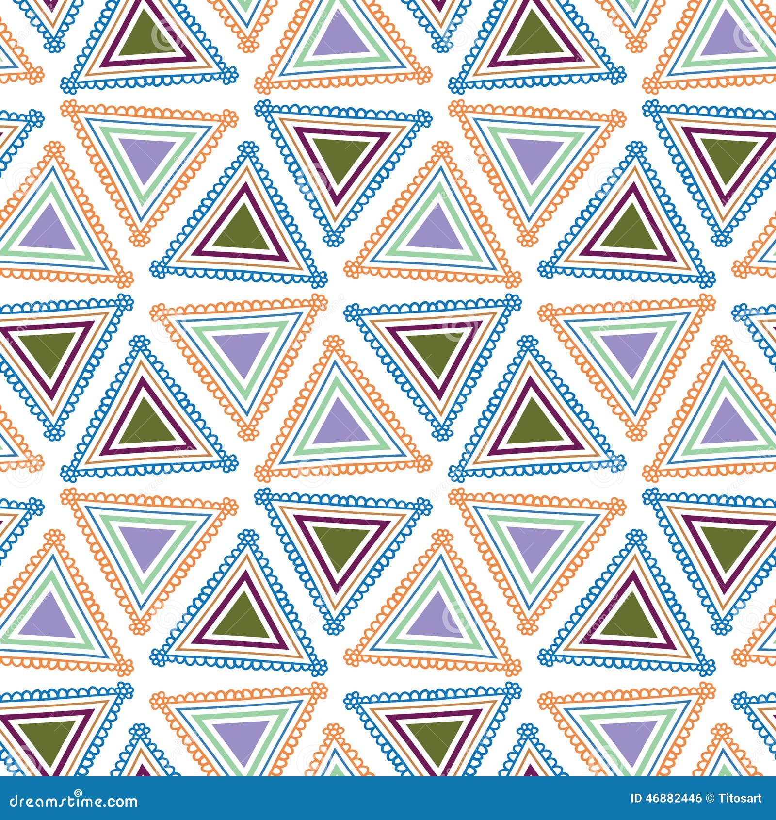 Pattern Triangle stock vector. Illustration of drawing - 46882446