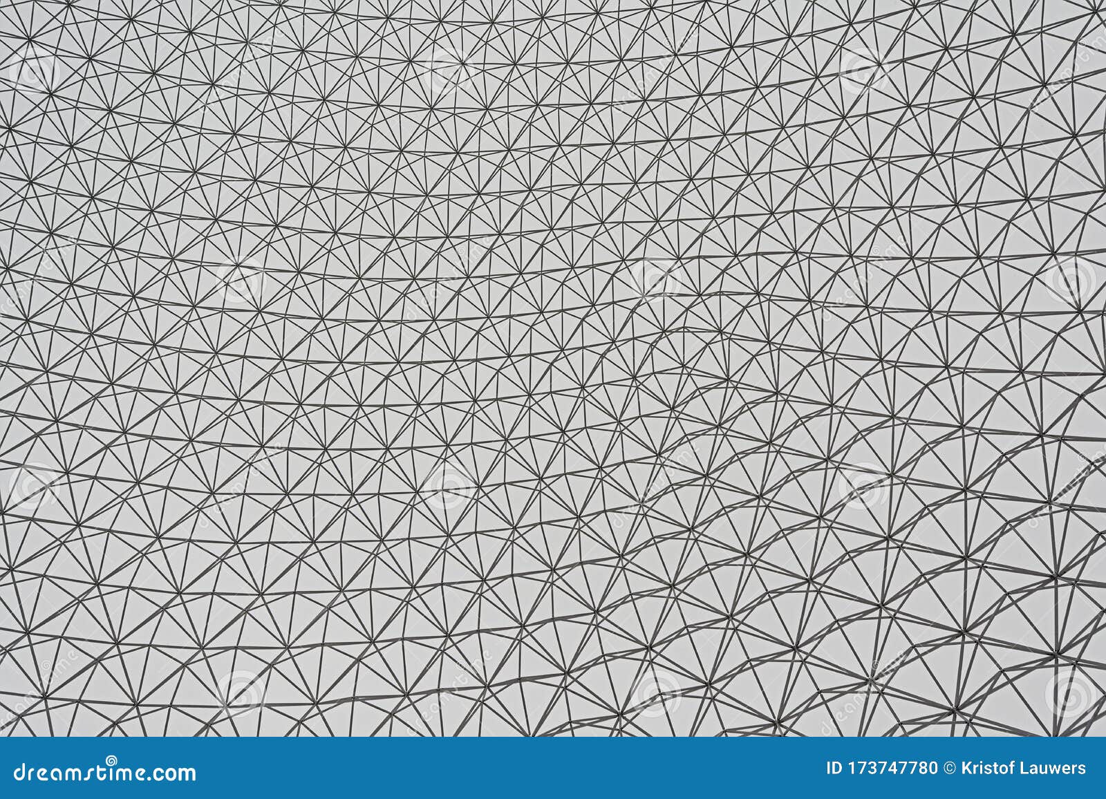 Triangle Texture, Detail of a Geodesic Dome Stock Photo - Image of ...