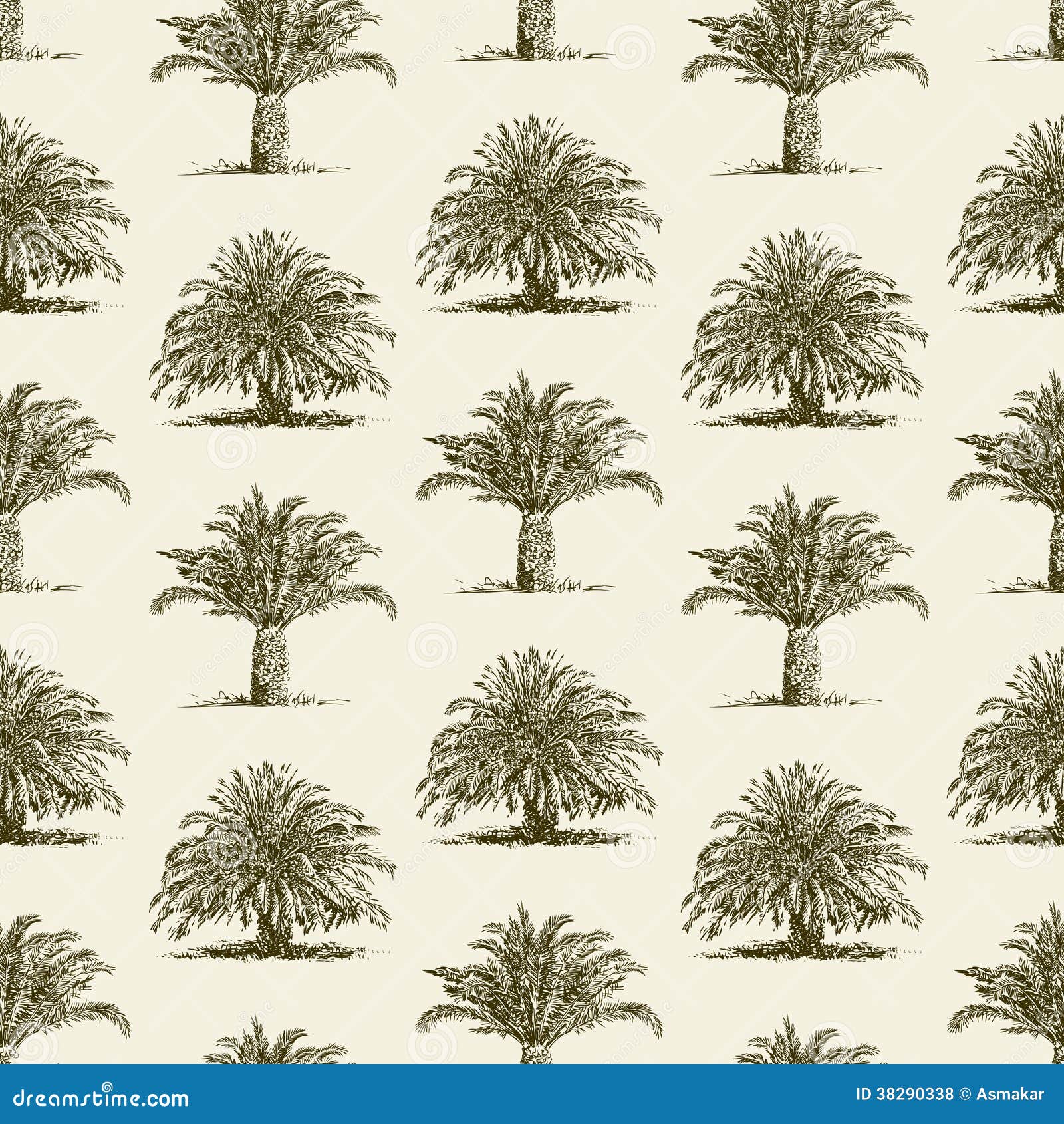 Pattern of tropical trees stock vector. Illustration of tropical - 38290338