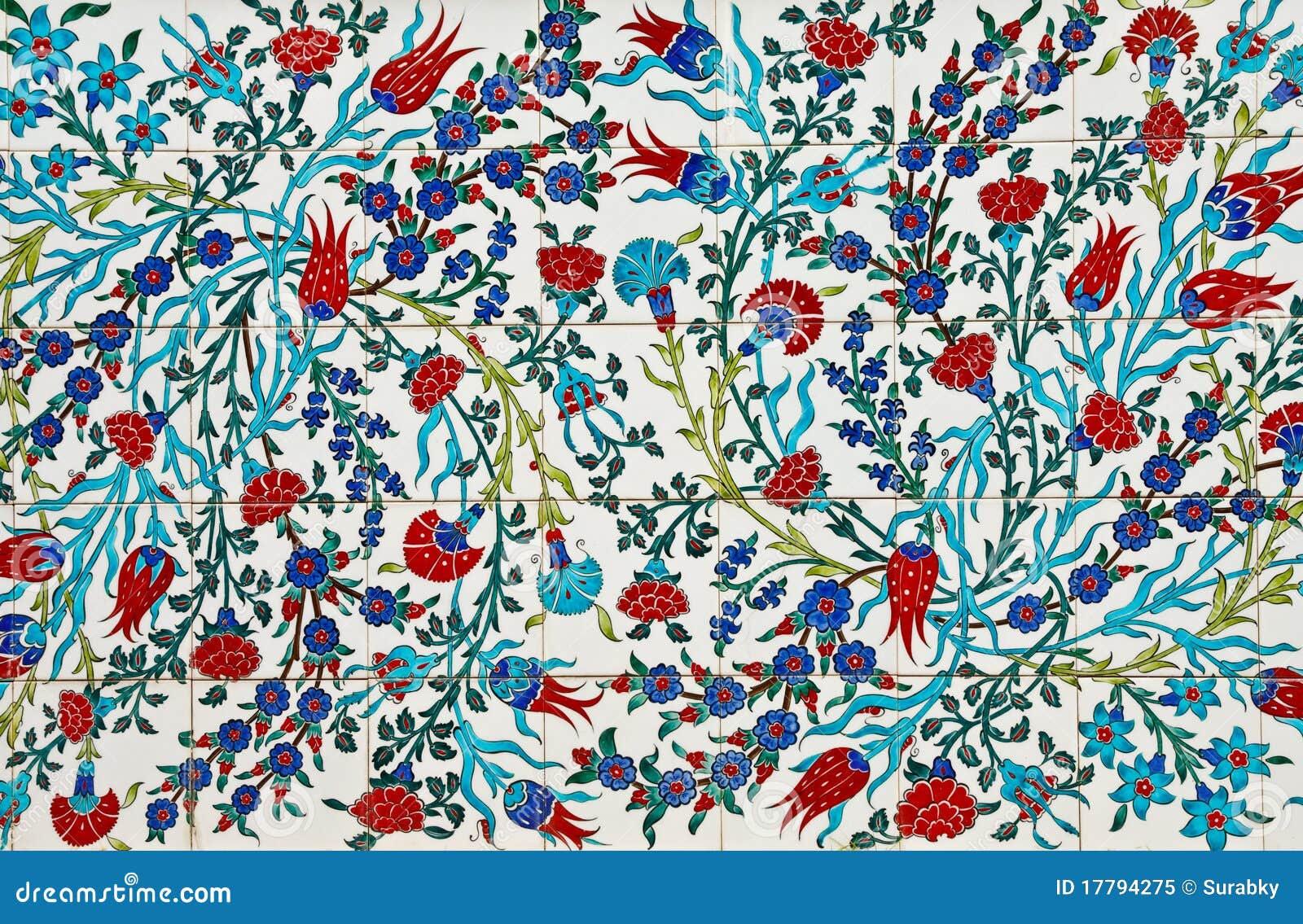 Pattern of Turkish Native Style Wall Stock Image - Image of background ...