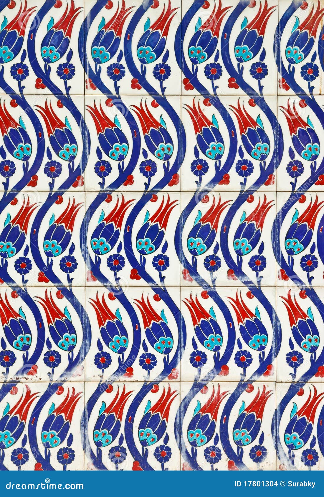 Pattern of Turkish Native Style Wall Stock Photo - Image of flower ...