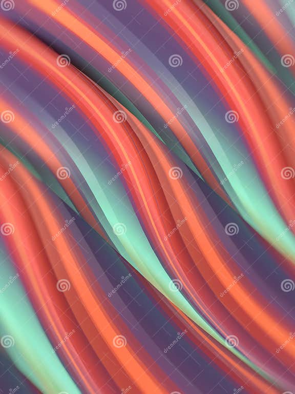 Pattern of Twisted Geometric Shapes with Bright Color Combination. 3d ...