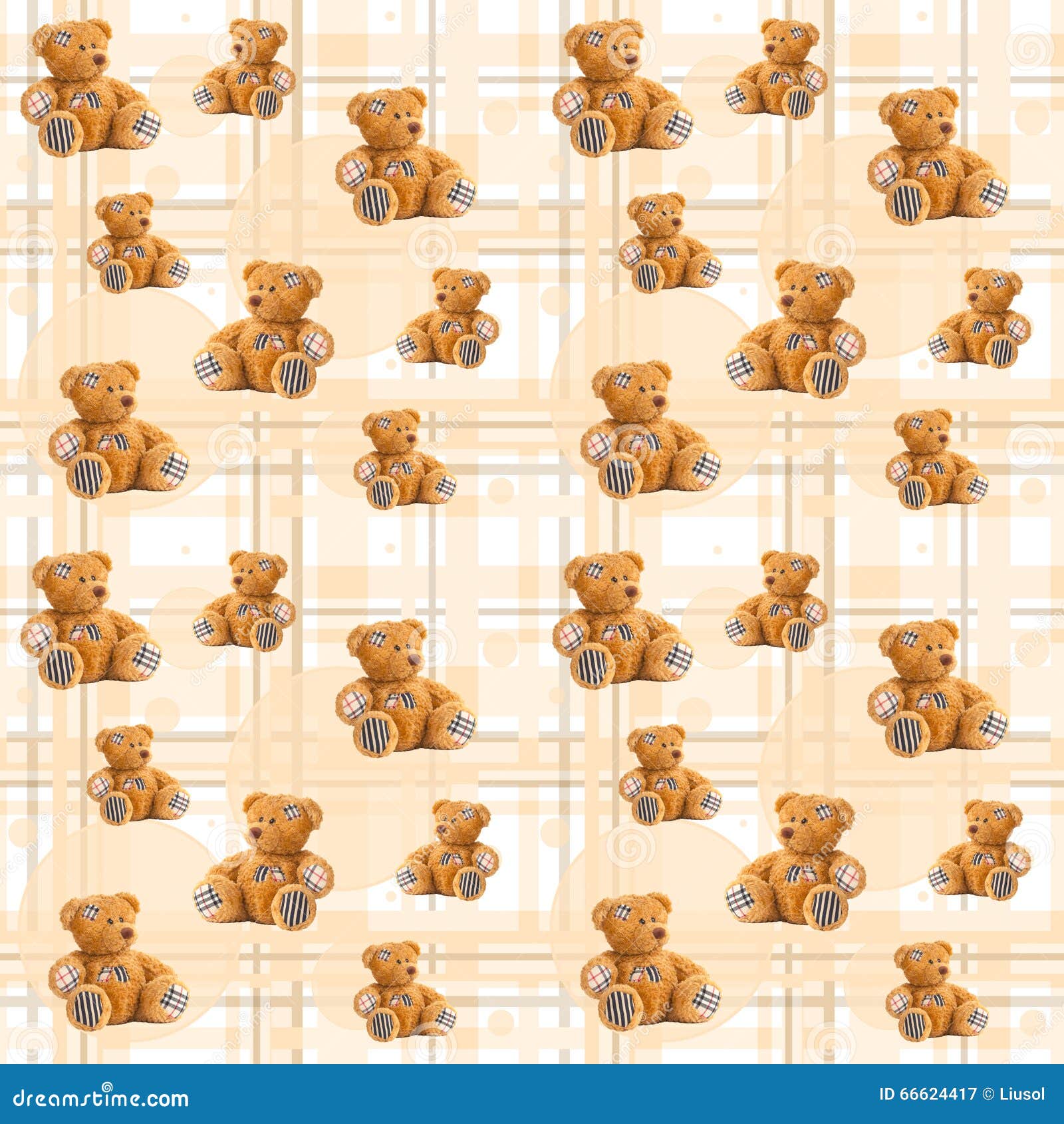 Pattern two teddy bears stock image. Image of stuffed - 66624417