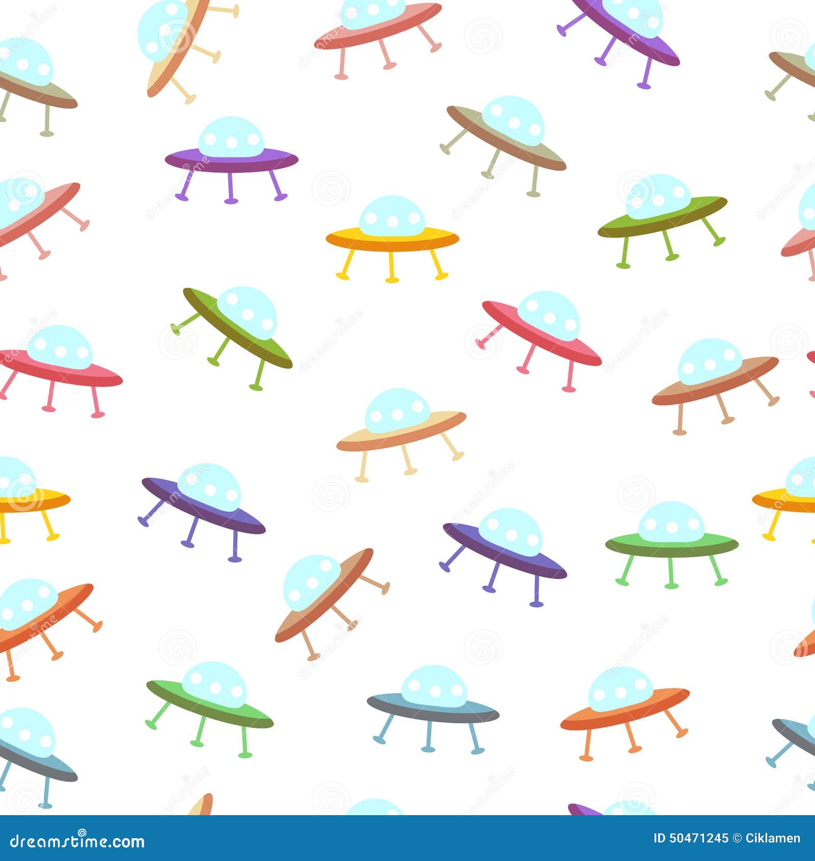 Pattern with UFO stock vector. Illustration of paper - 50471245