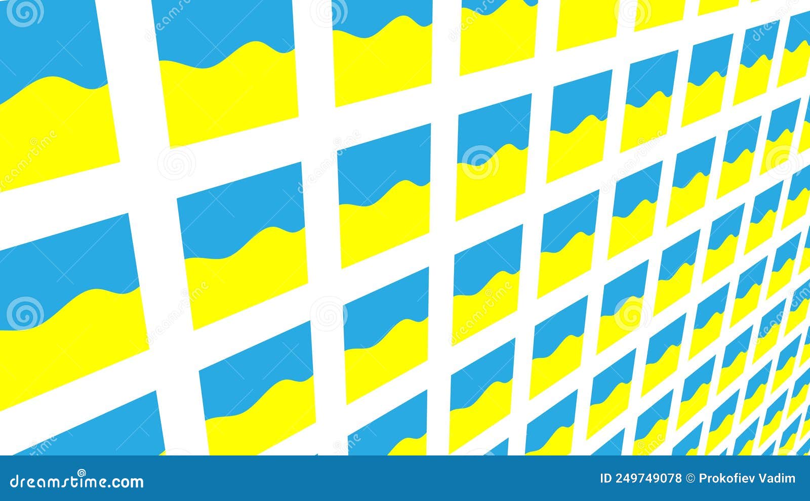 Pattern from the Ukrainian Flag Stock Illustration - Illustration of ...