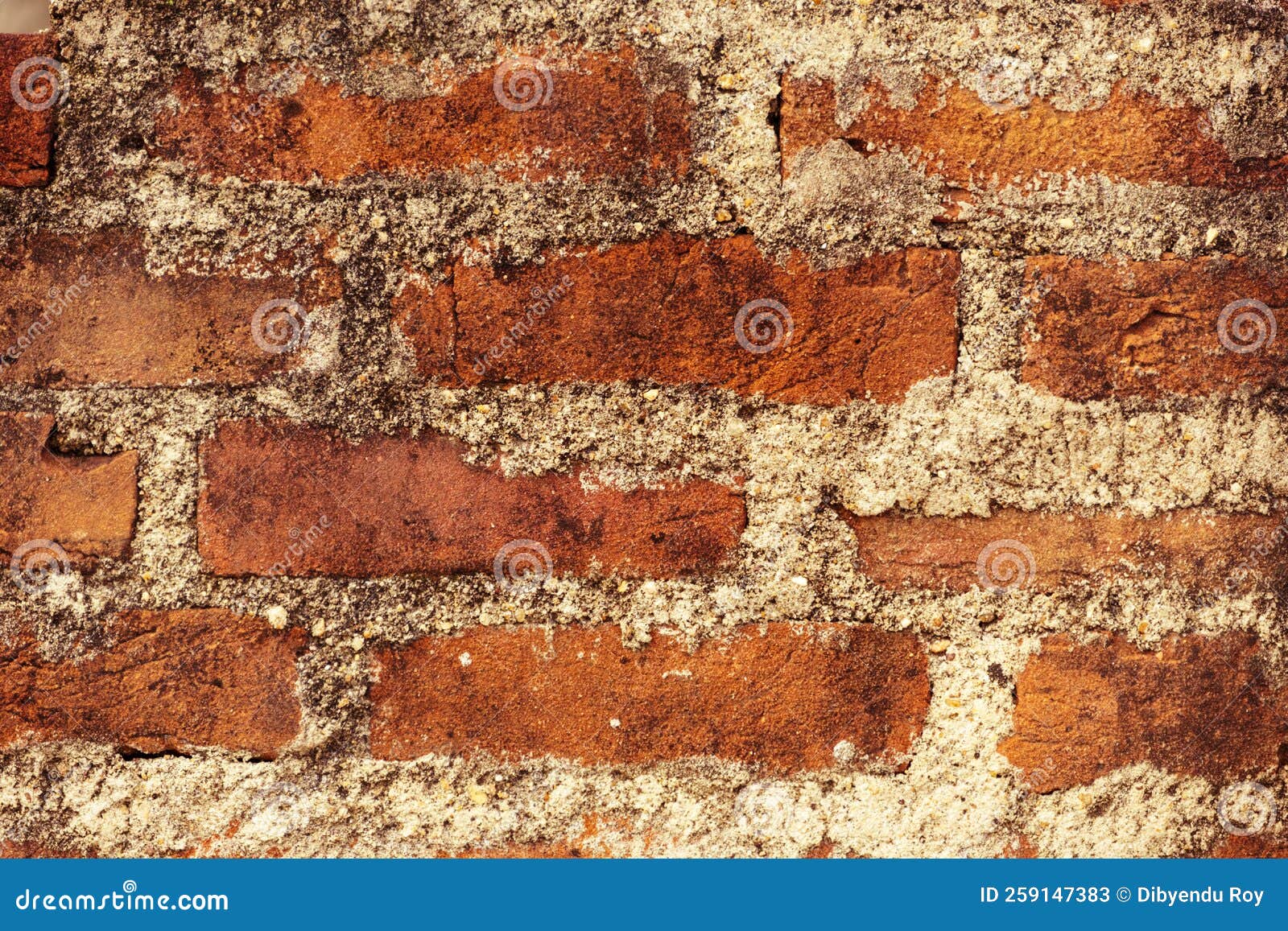 Pattern of Brick and Cement Walls Stock Image - Image of solid, surface ...