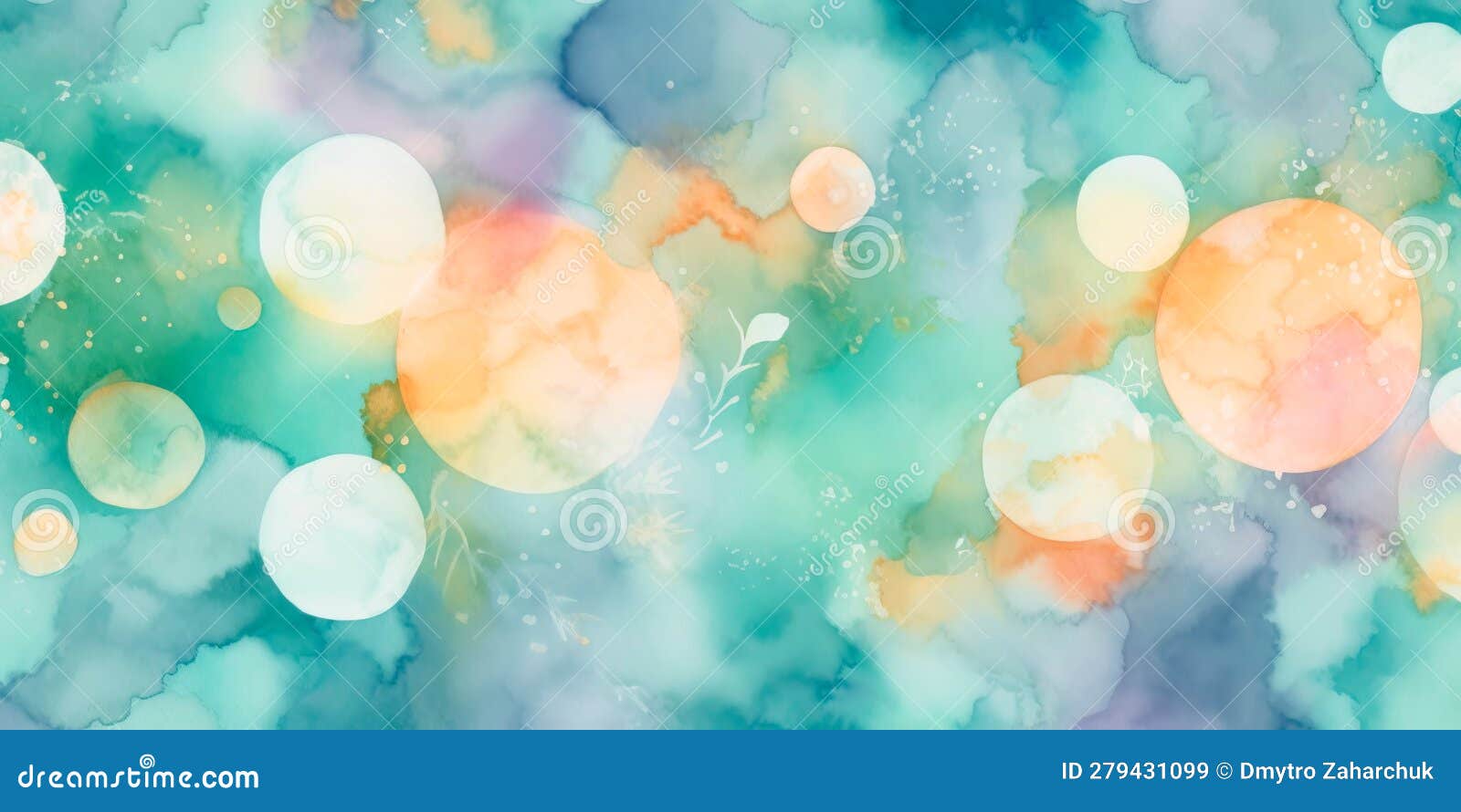 Pattern Using Watercolor Techniques, with a Dreamy and Ethereal Feel ...