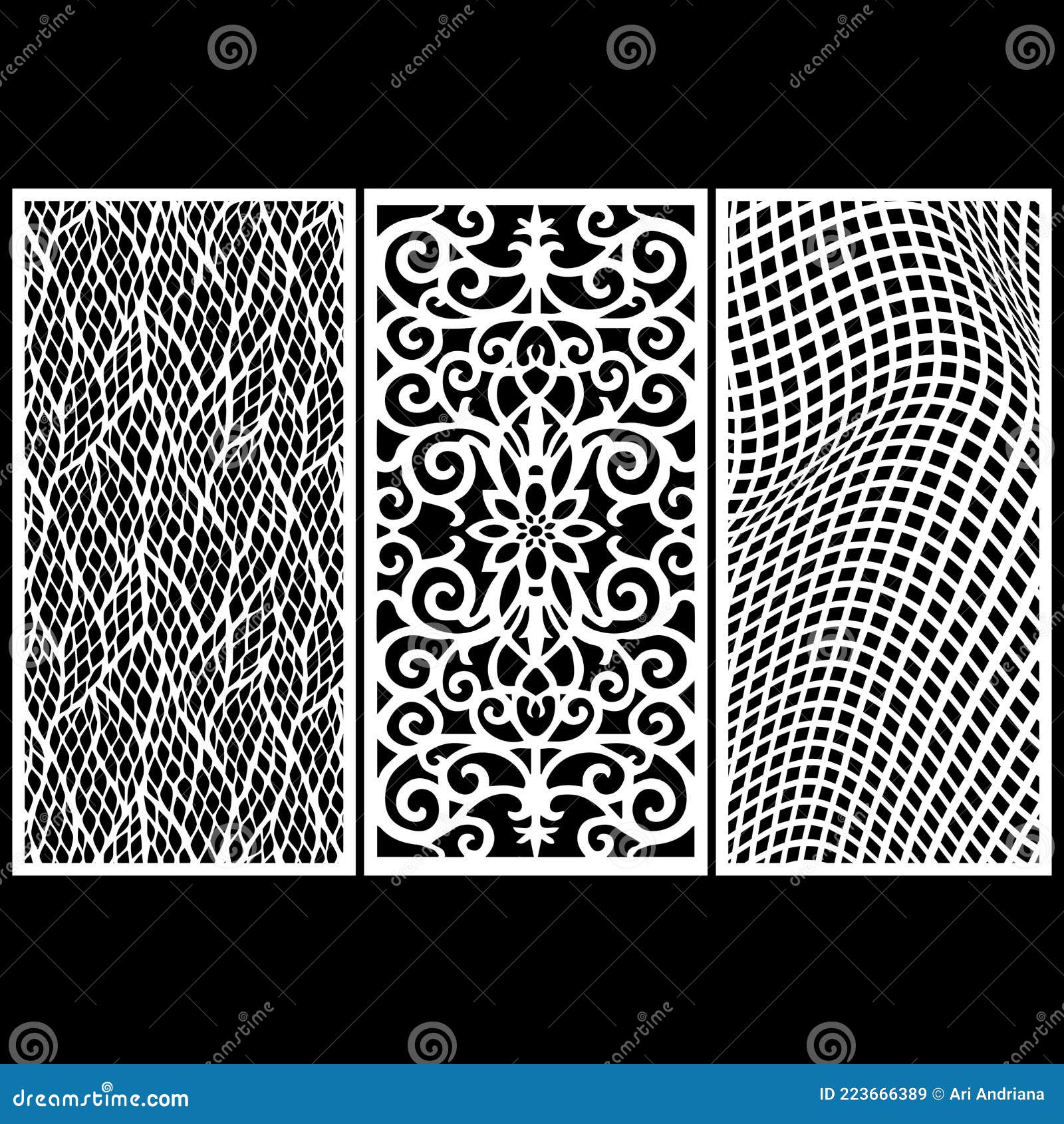 Pattern V9 Design for Decorative Walll Stock Vector - Illustration of ...