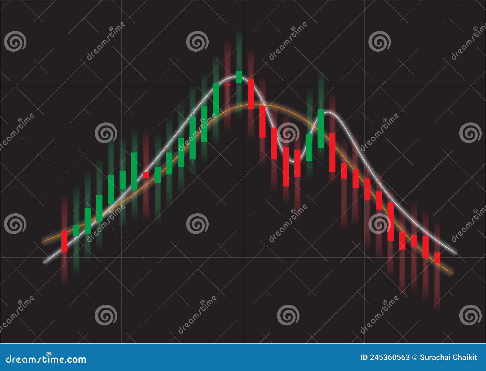 Pattern Various Charts on Background Stock Vector - Illustration of ...