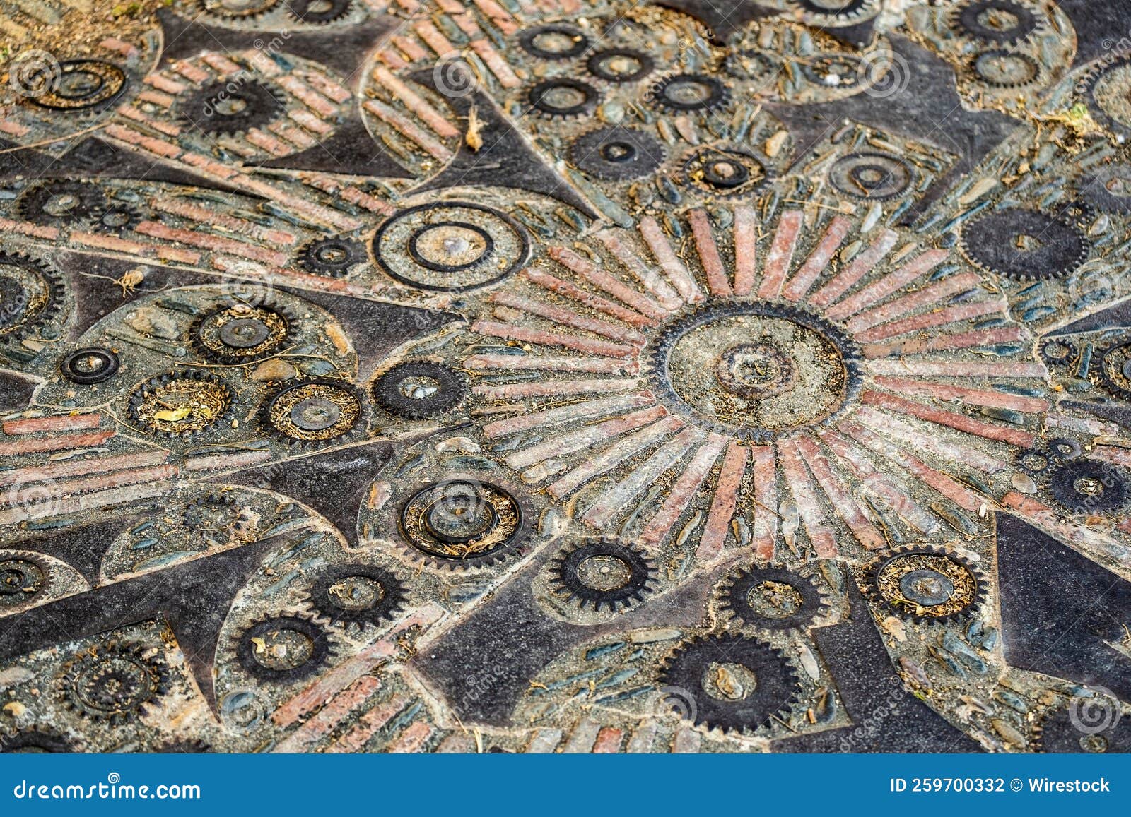 Pattern with Various Construction and Industrial Elements Stock Photo ...