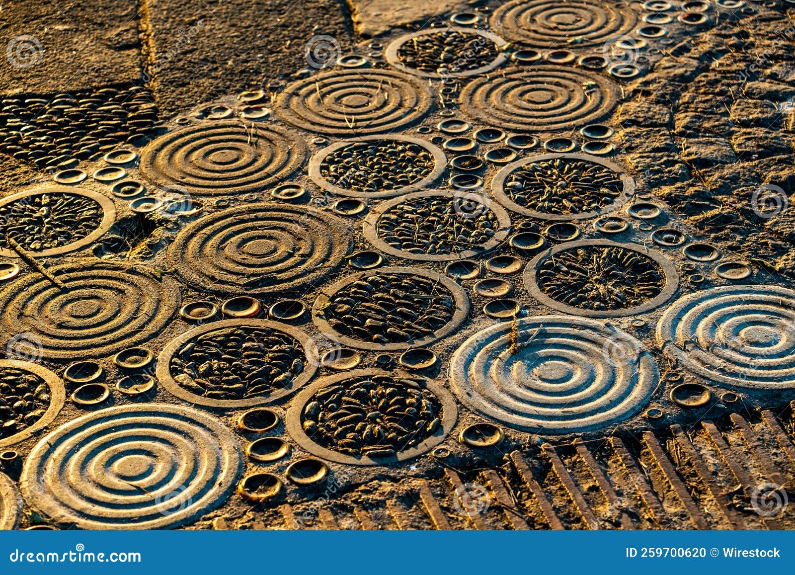 Pattern with Various Construction and Industrial Elements Stock Photo ...