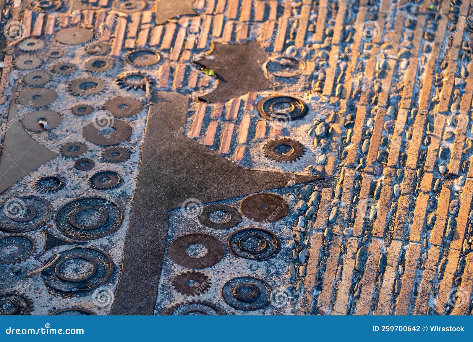 Pattern with Various Construction and Industrial Elements Stock Photo ...