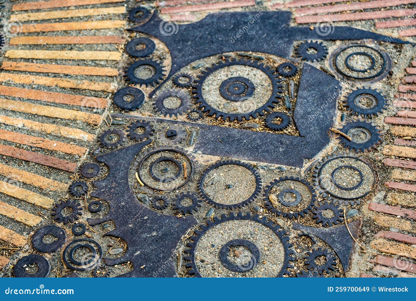 Pattern with Various Construction and Industrial Elements Stock Image ...