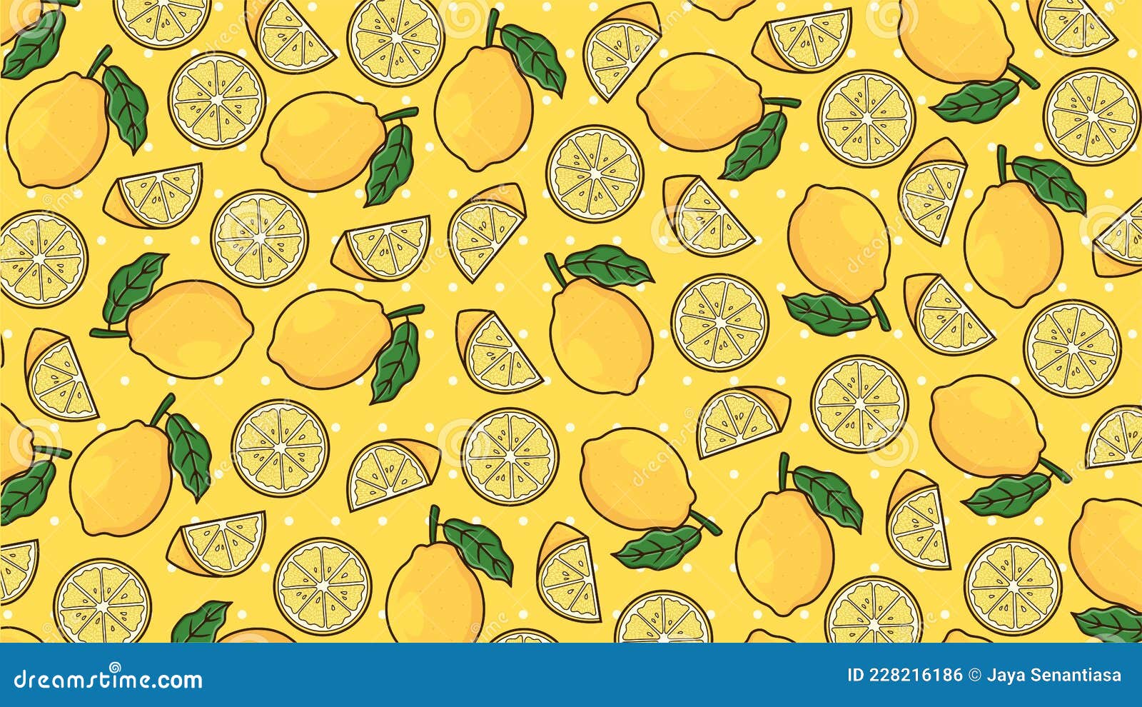 Lemon Background Pattern Vector Isolated Stock Vector - Illustration of ...