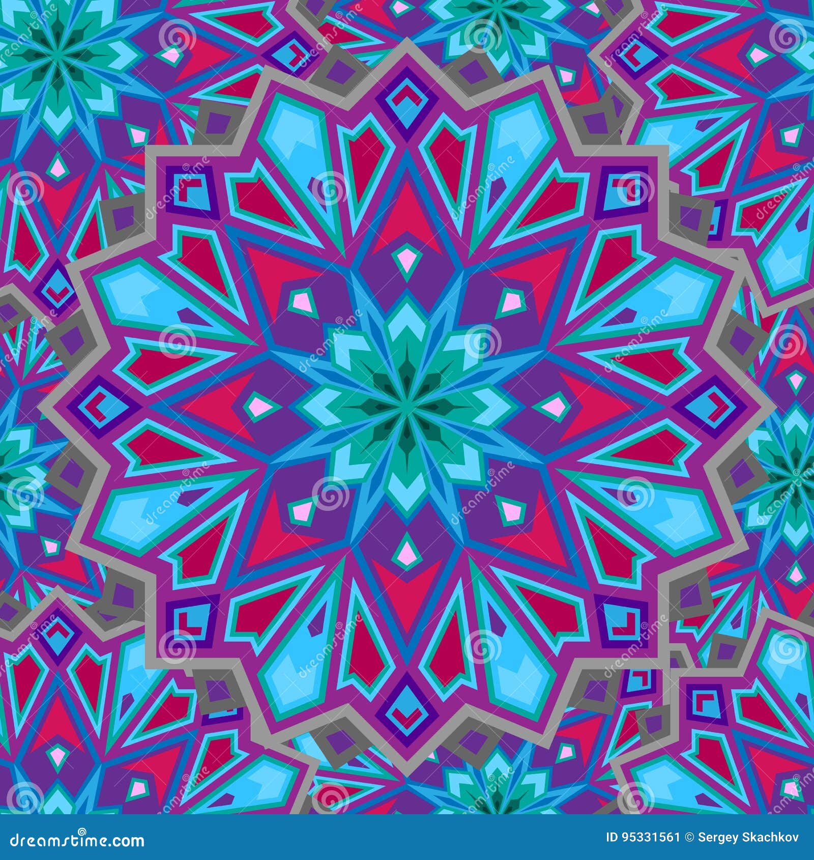 Pattern Vector Ornament Flower Stock Vector - Illustration of blue ...