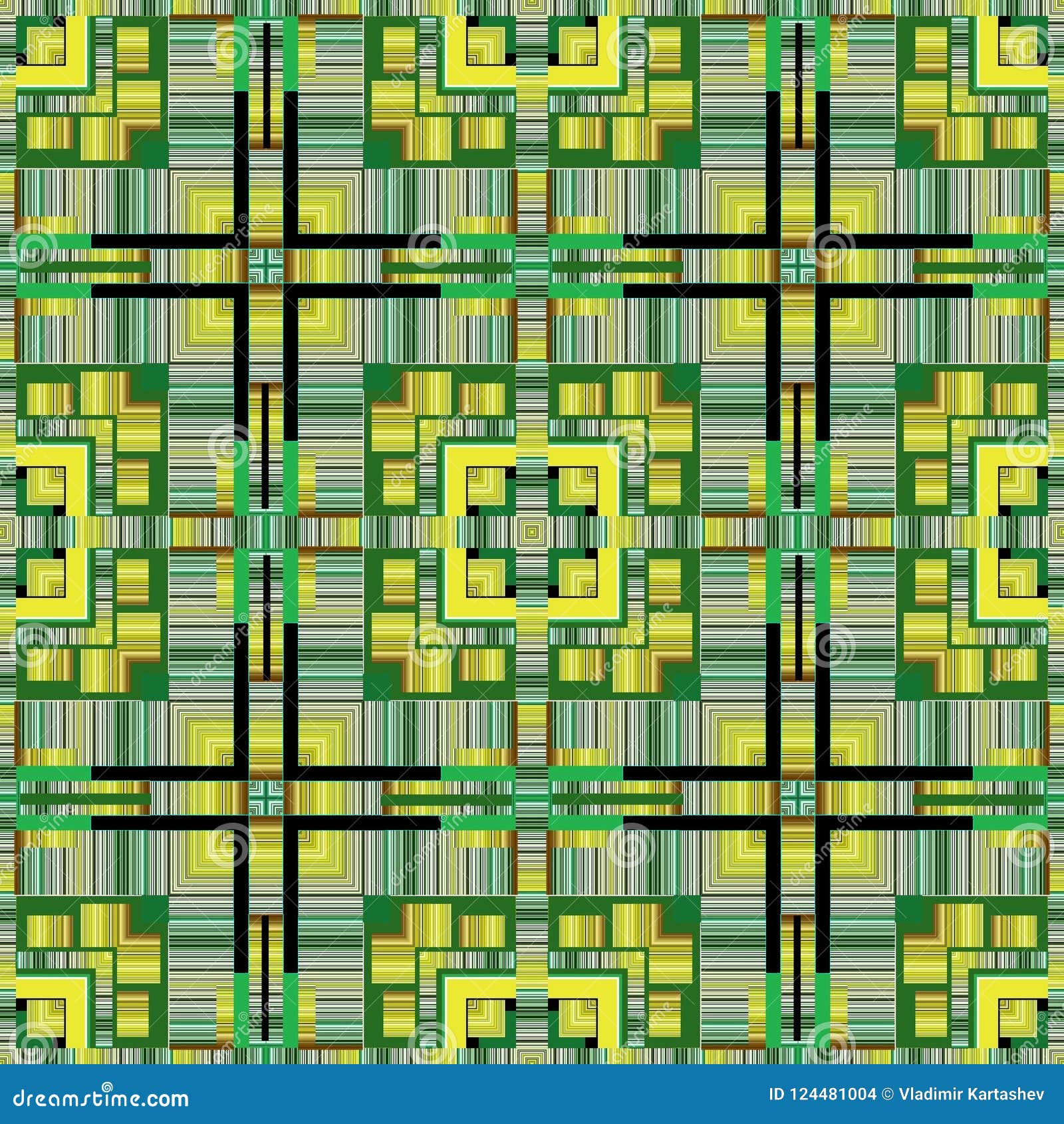 Decorative Pattern of Vertical and Horizontal Lines. Stock Illustration ...