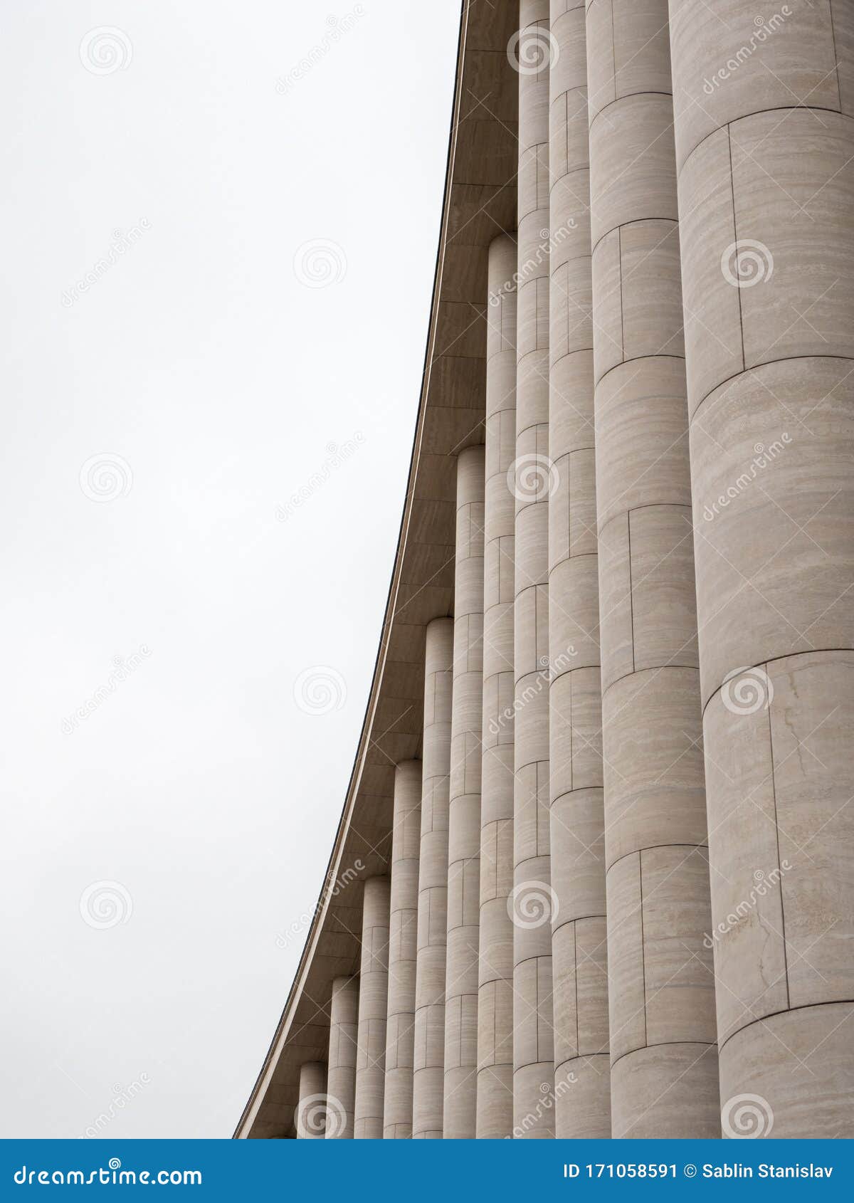 Pattern with Vertical Light Marble Columns. Stock Image - Image of ...