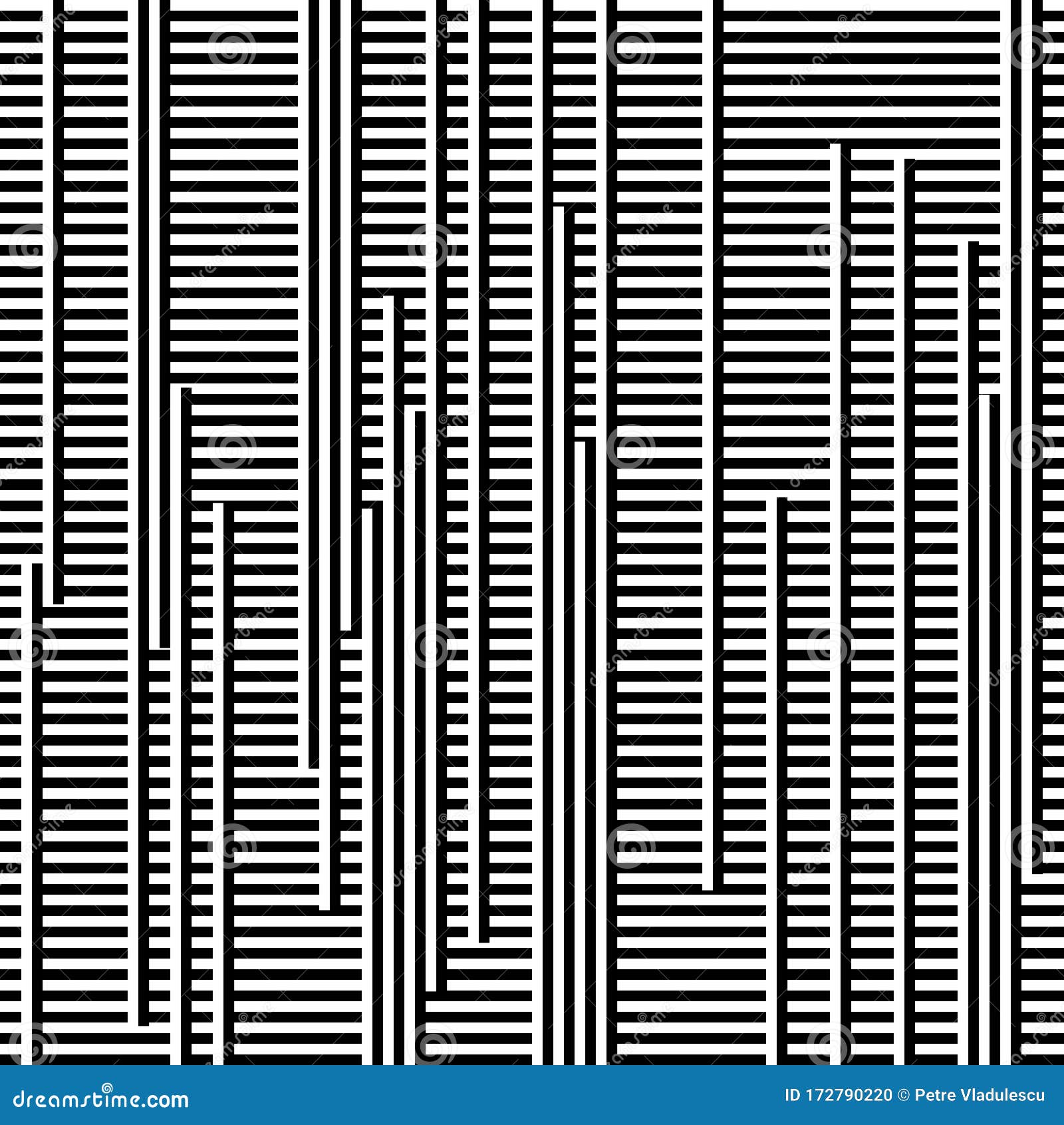 Pattern with Verticall White Lines, Modern Stylish Image. Stock Vector ...