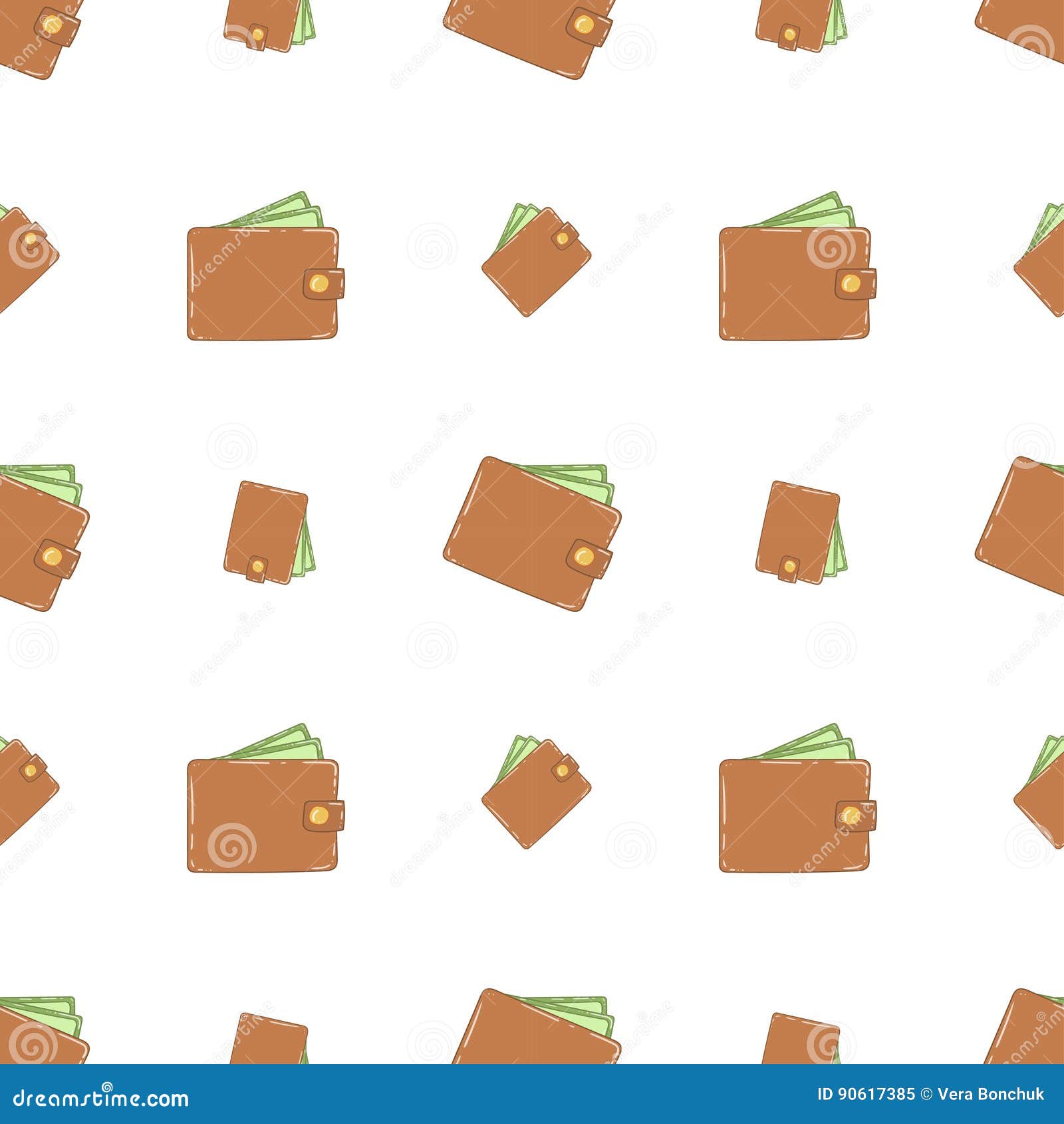Pattern with Wallet. Vector Stock Vector - Illustration of business ...