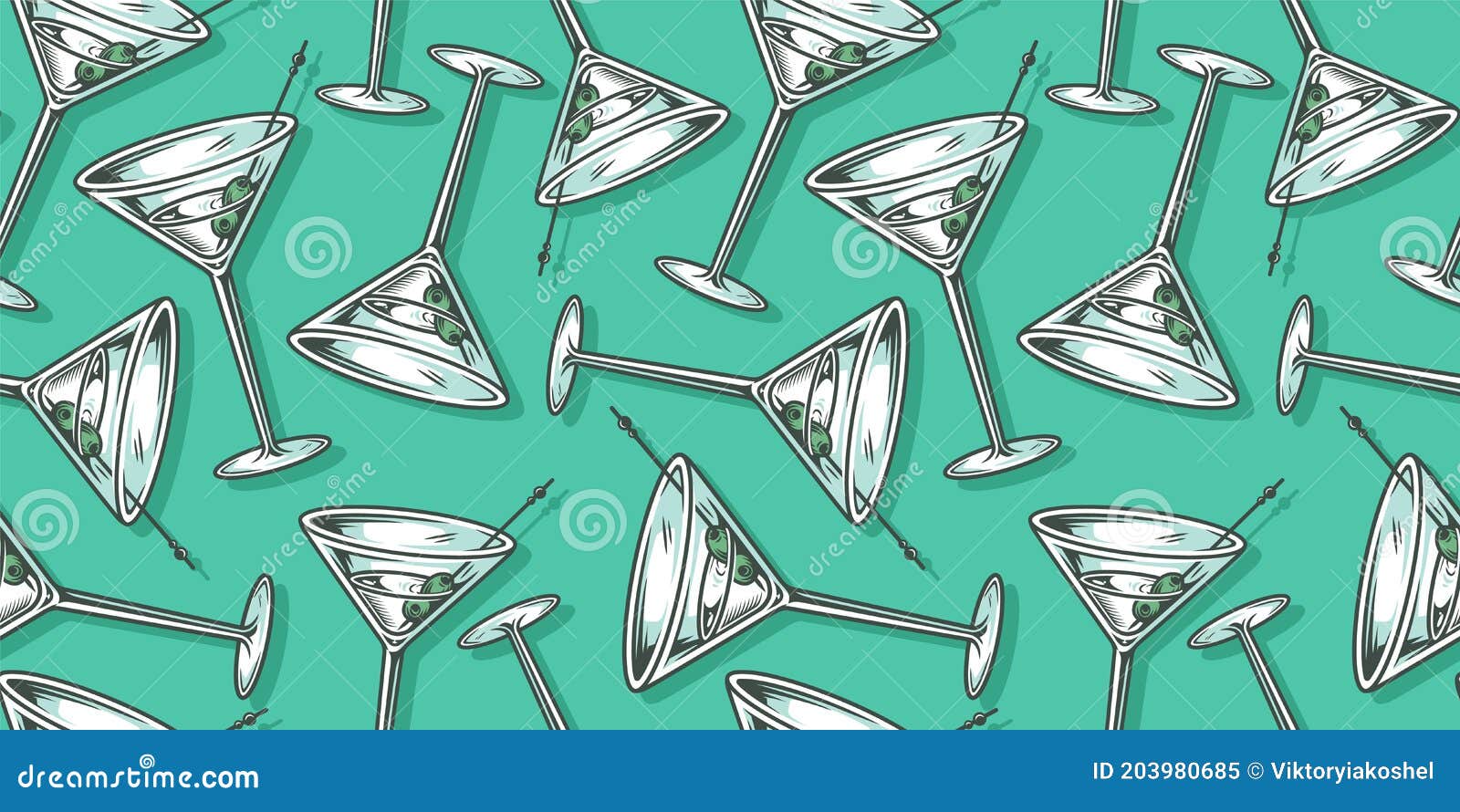 Martini Wallpaper Border