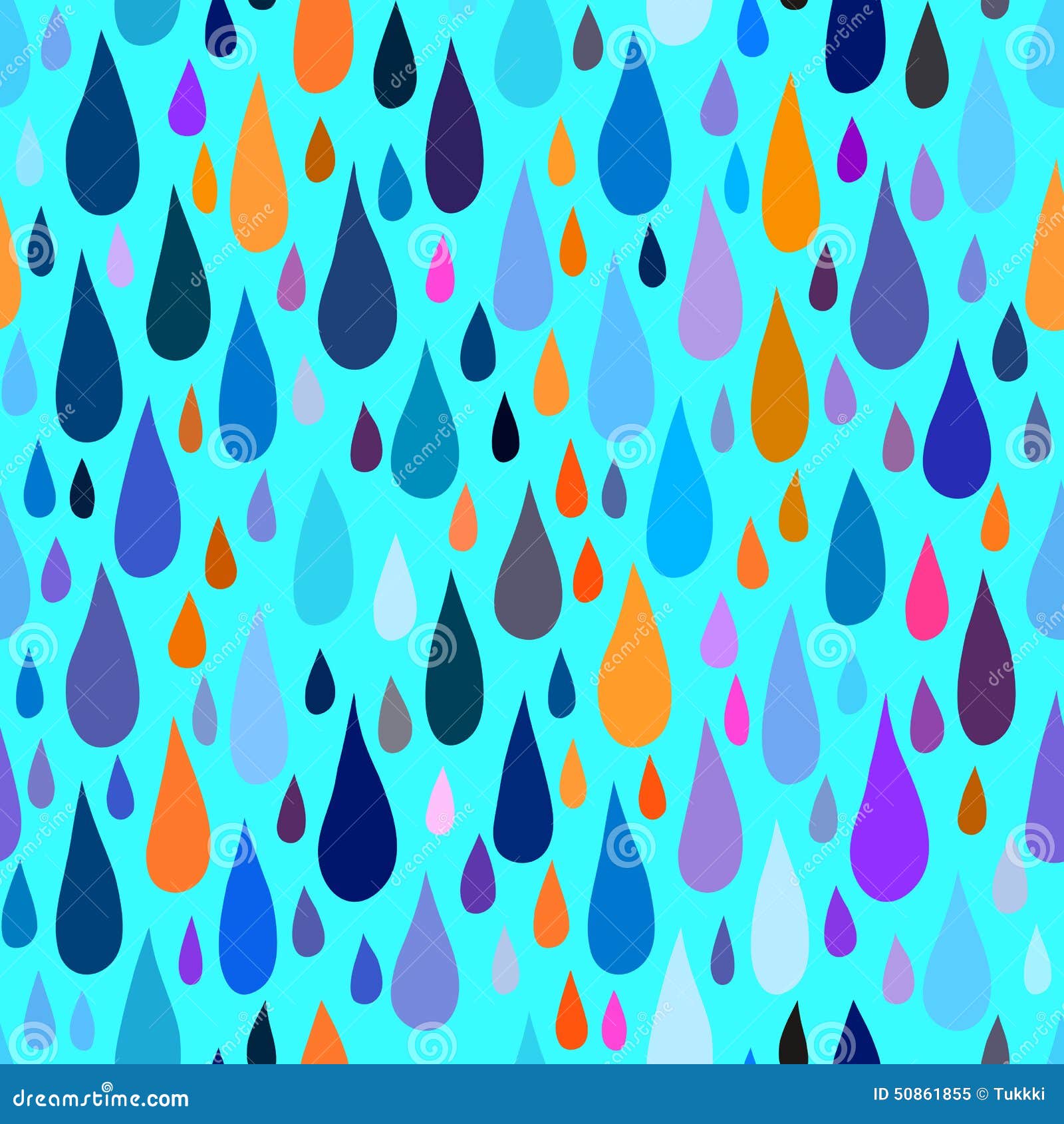 Pattern with Water or Paint Drops Stock Vector - Illustration of ...