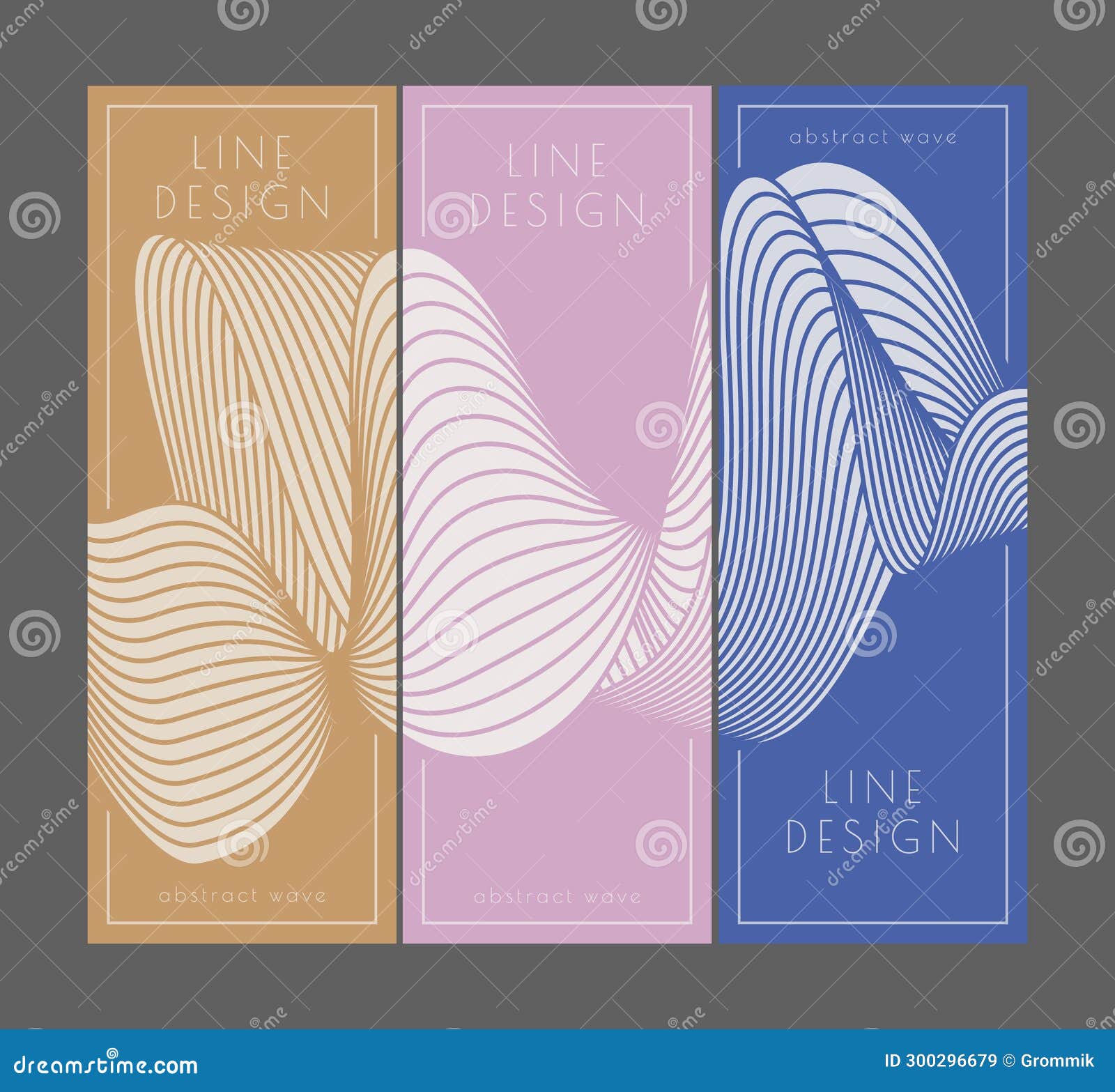 A Pattern of Wavy Lines. Minimalistic Abstract Background Stock ...