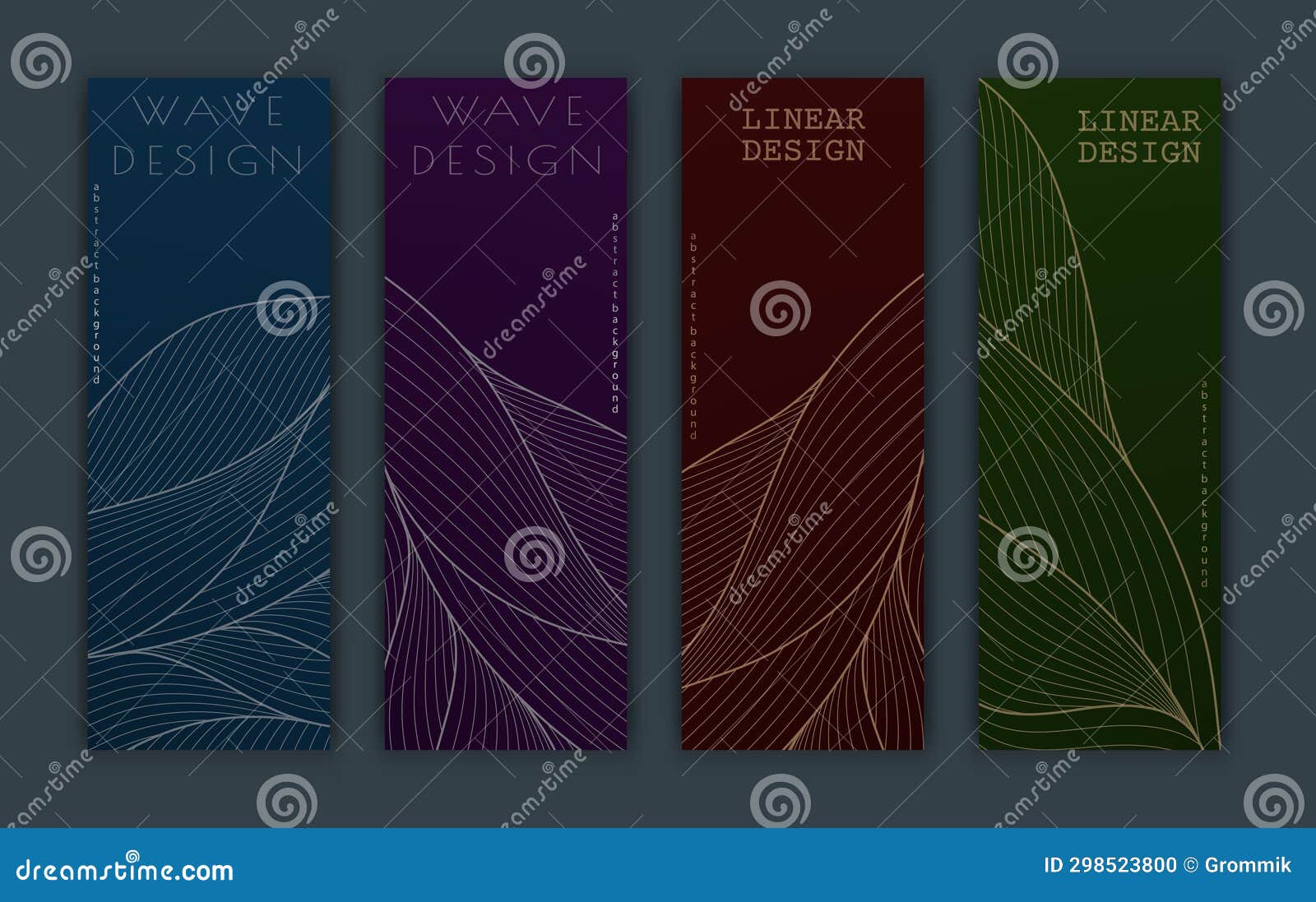 A Pattern of Wavy Lines. Template for Interior Design, Packaging ...